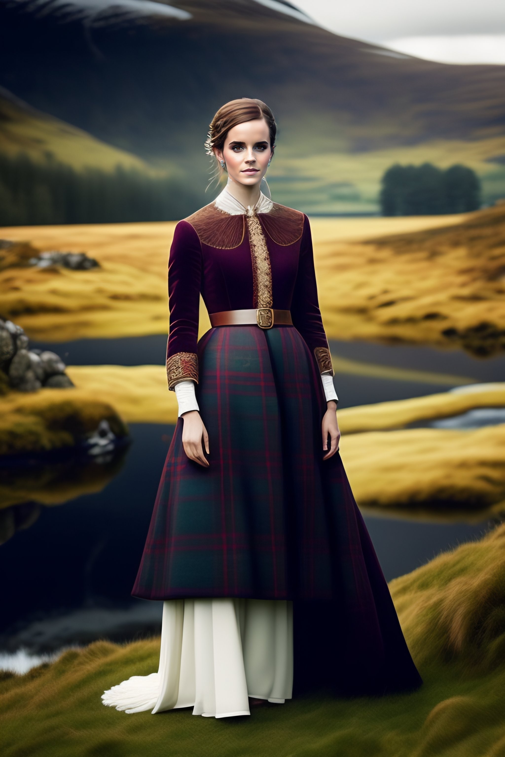 Lexica - An incredibly beautiful Emma Watson in Scottish dress in the ...