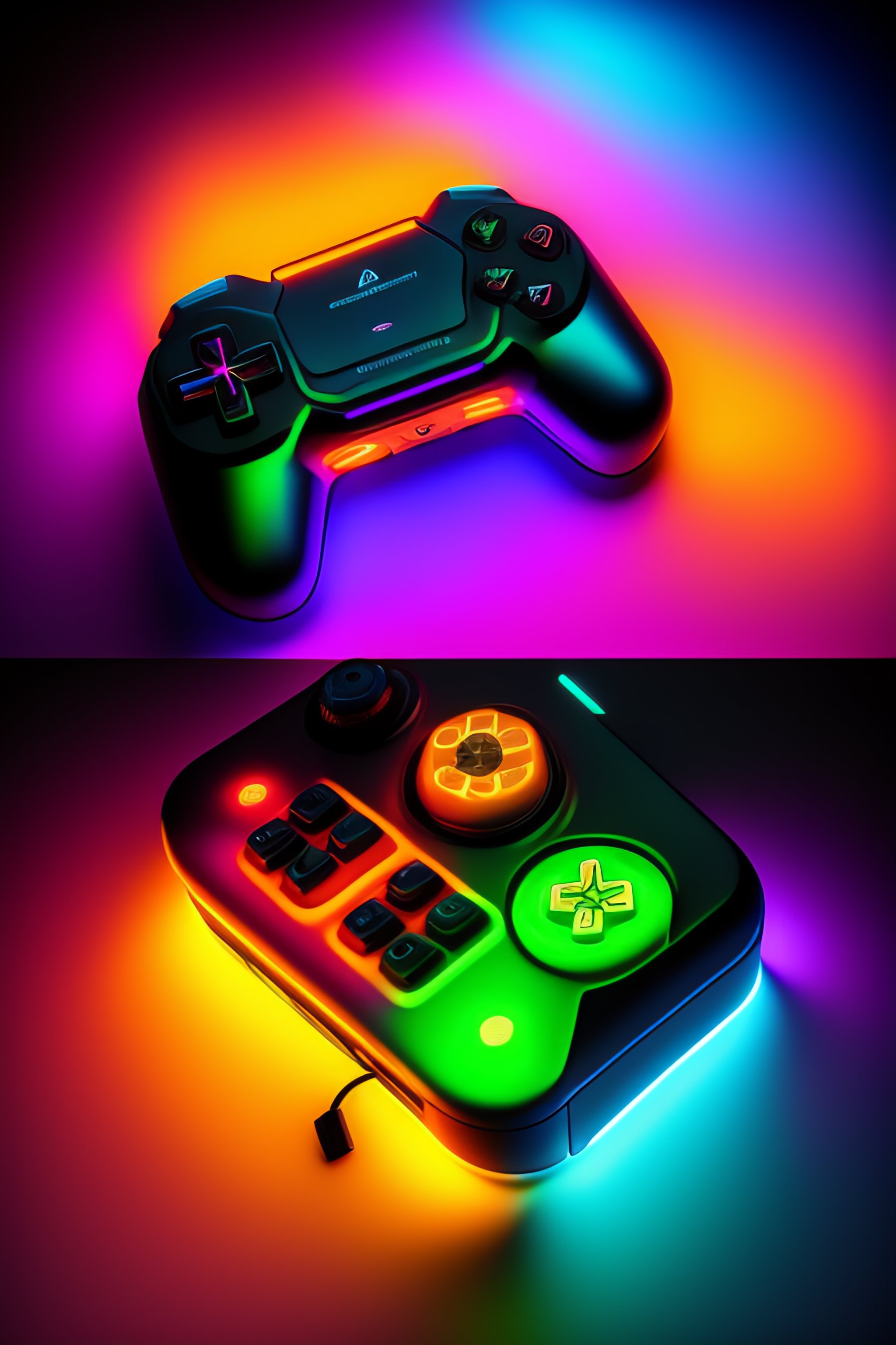 Lexica - Design a futuristic, single neon-colored modern-style gaming ...