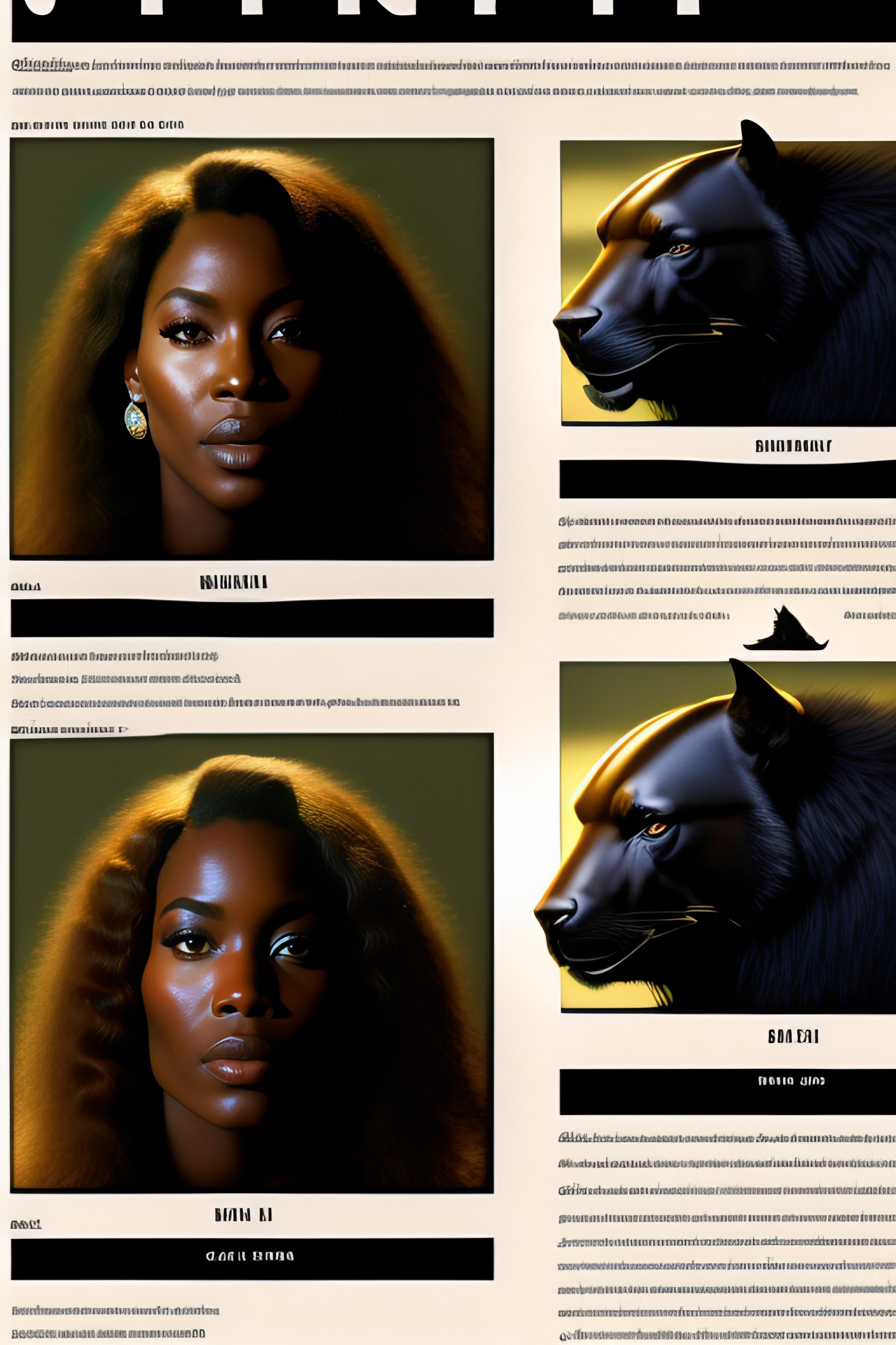 Lexica - Photo real monster model sheet