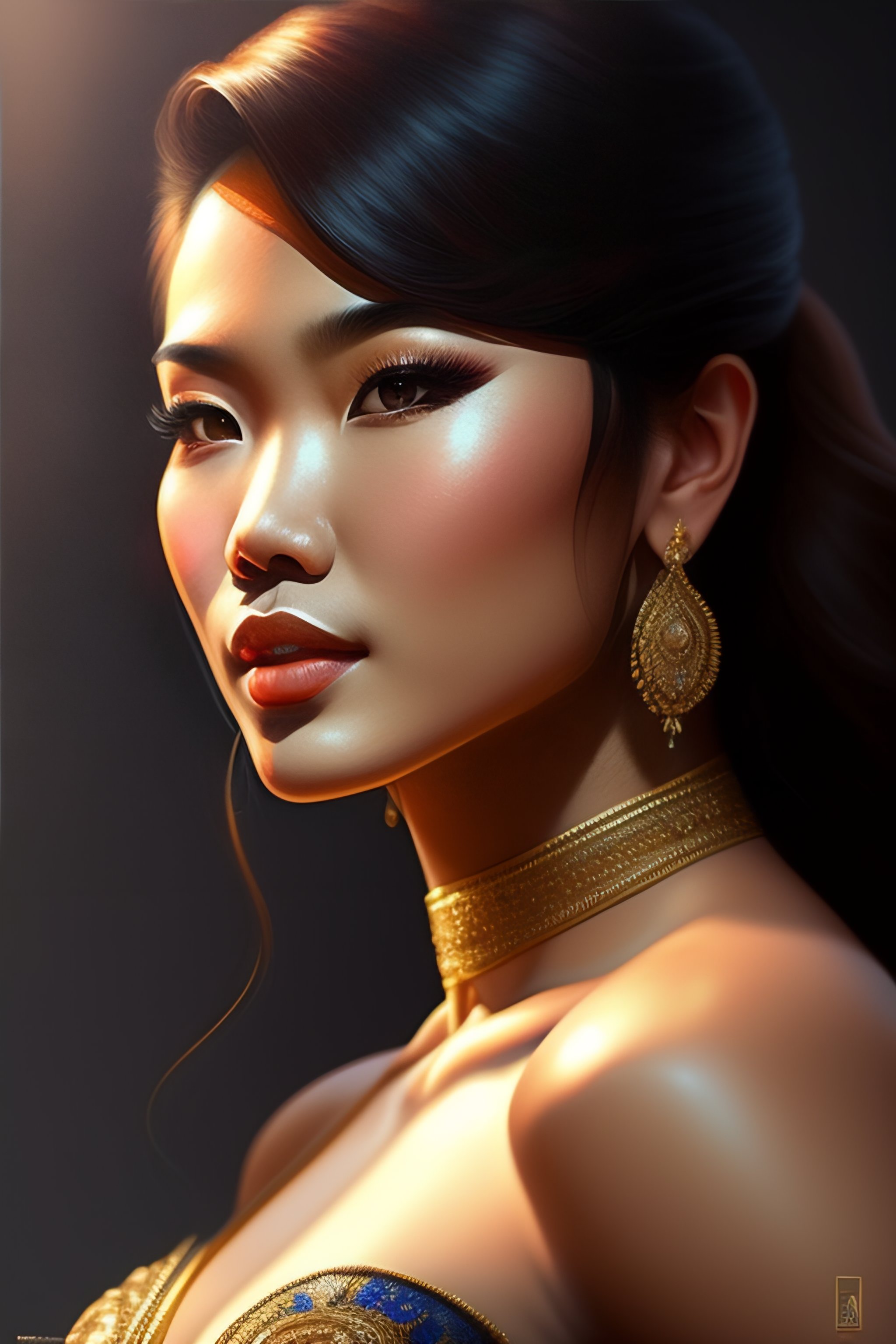 Lexica - Photo of a gorgeous young filipino woamn in the style of ...