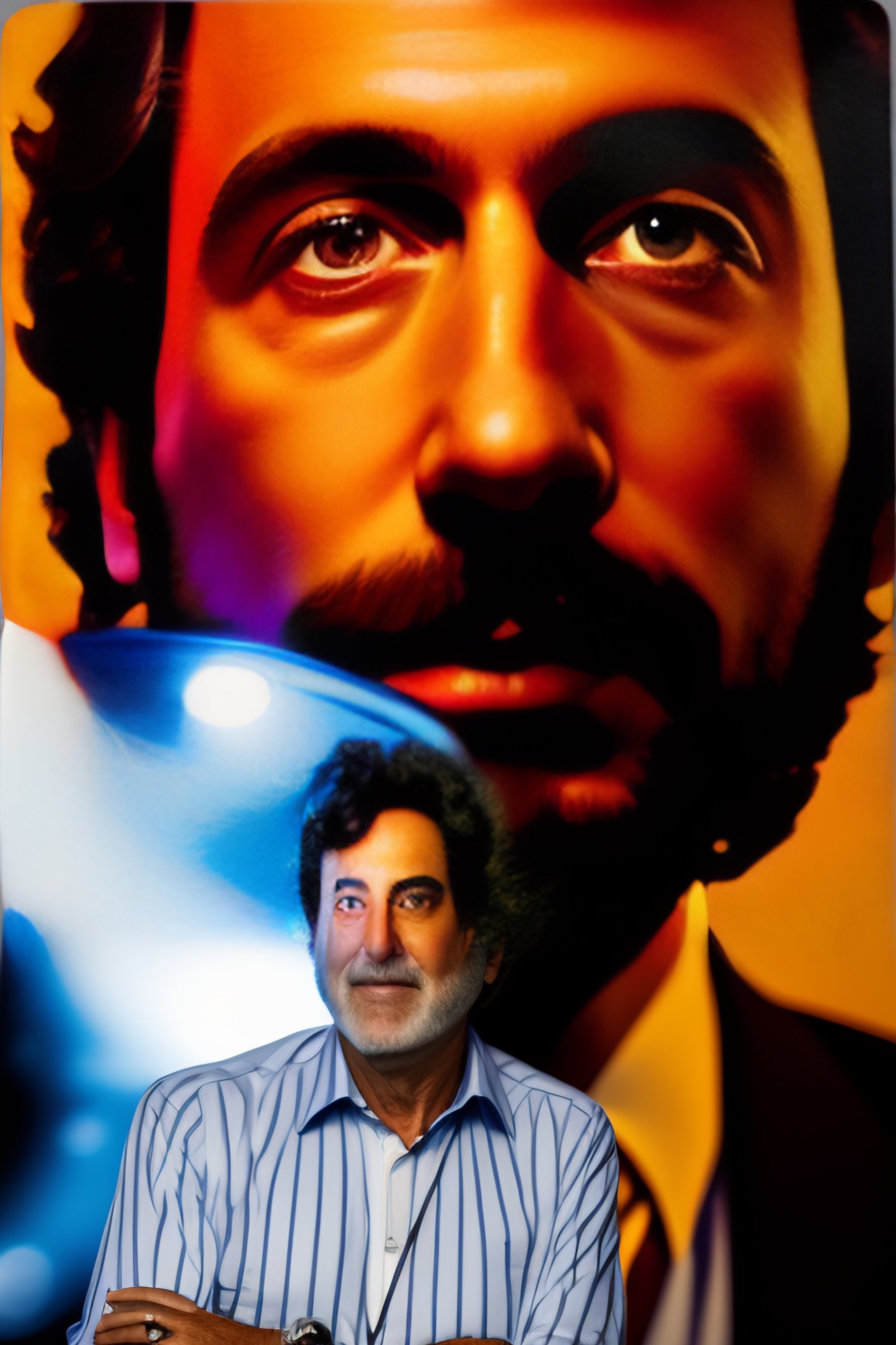 Lexica - Tom gottlieb turning into the Skype logo in the backrooms