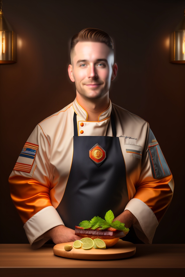 Lexica - Portrait photo of a chef, photo, realistic
