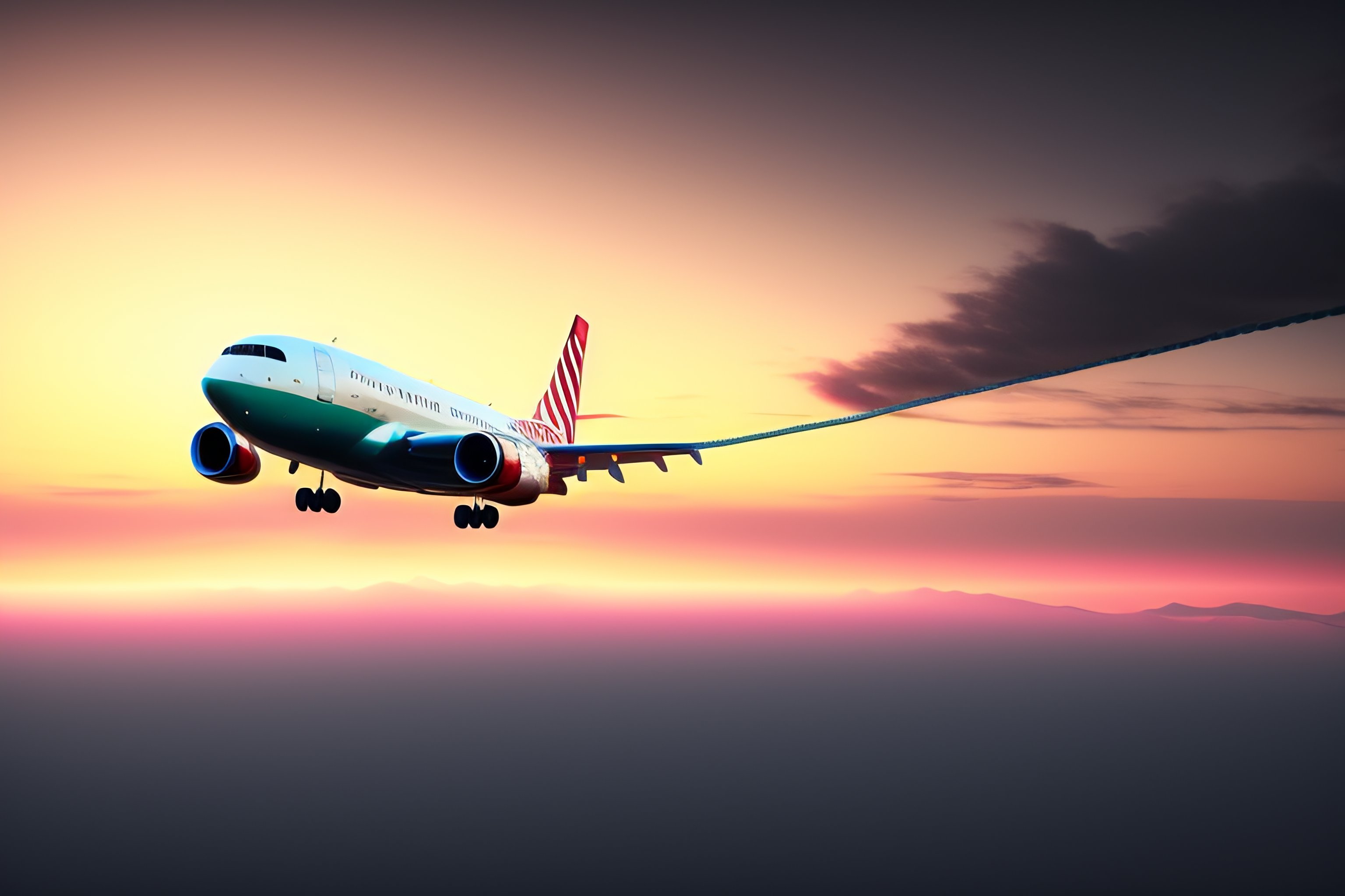 Lexica - The plane hanged with a rope, realistic, aerial shot, real ...