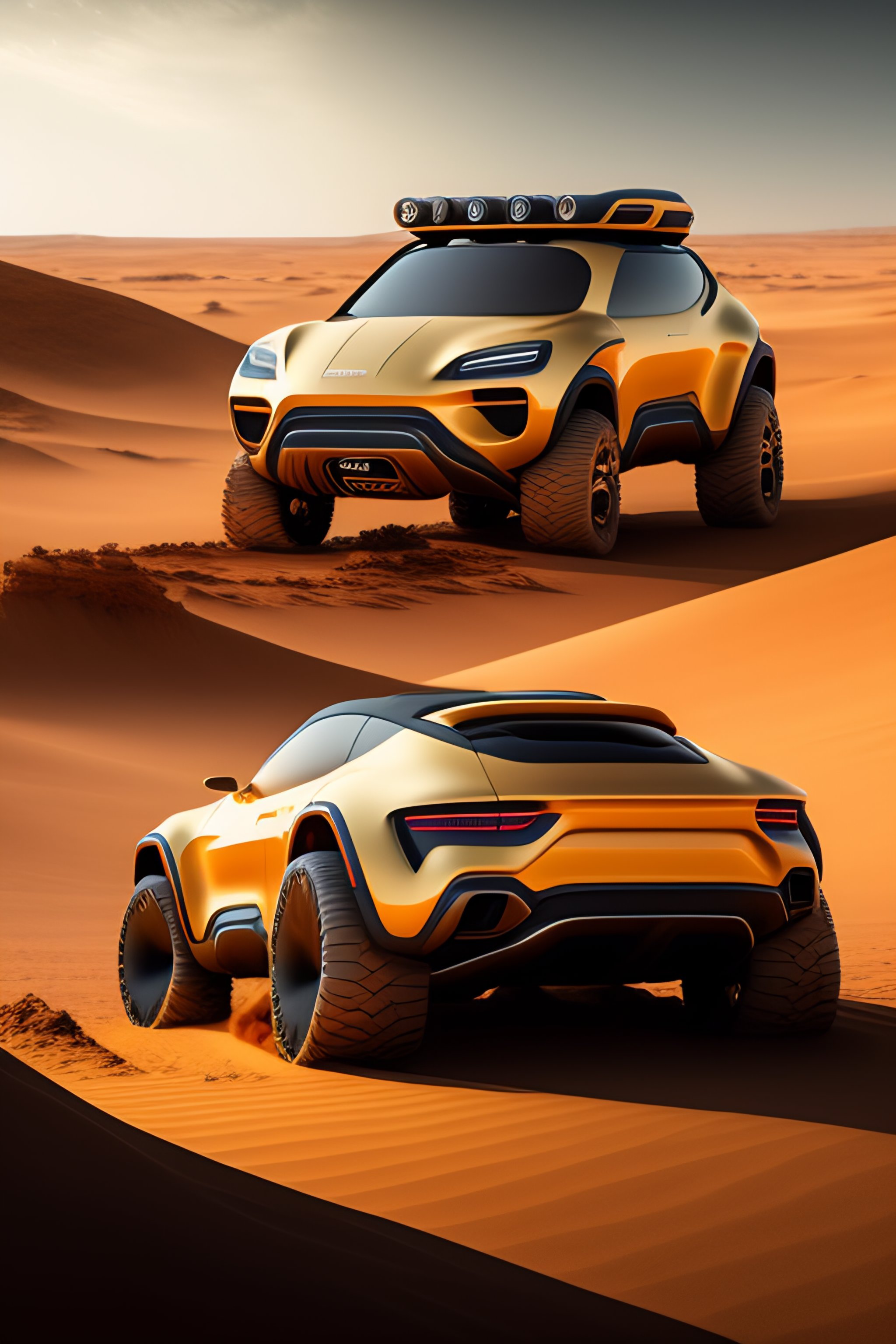 Lexica - Mars landscape sand dust realistic futuristic rover porshe ...