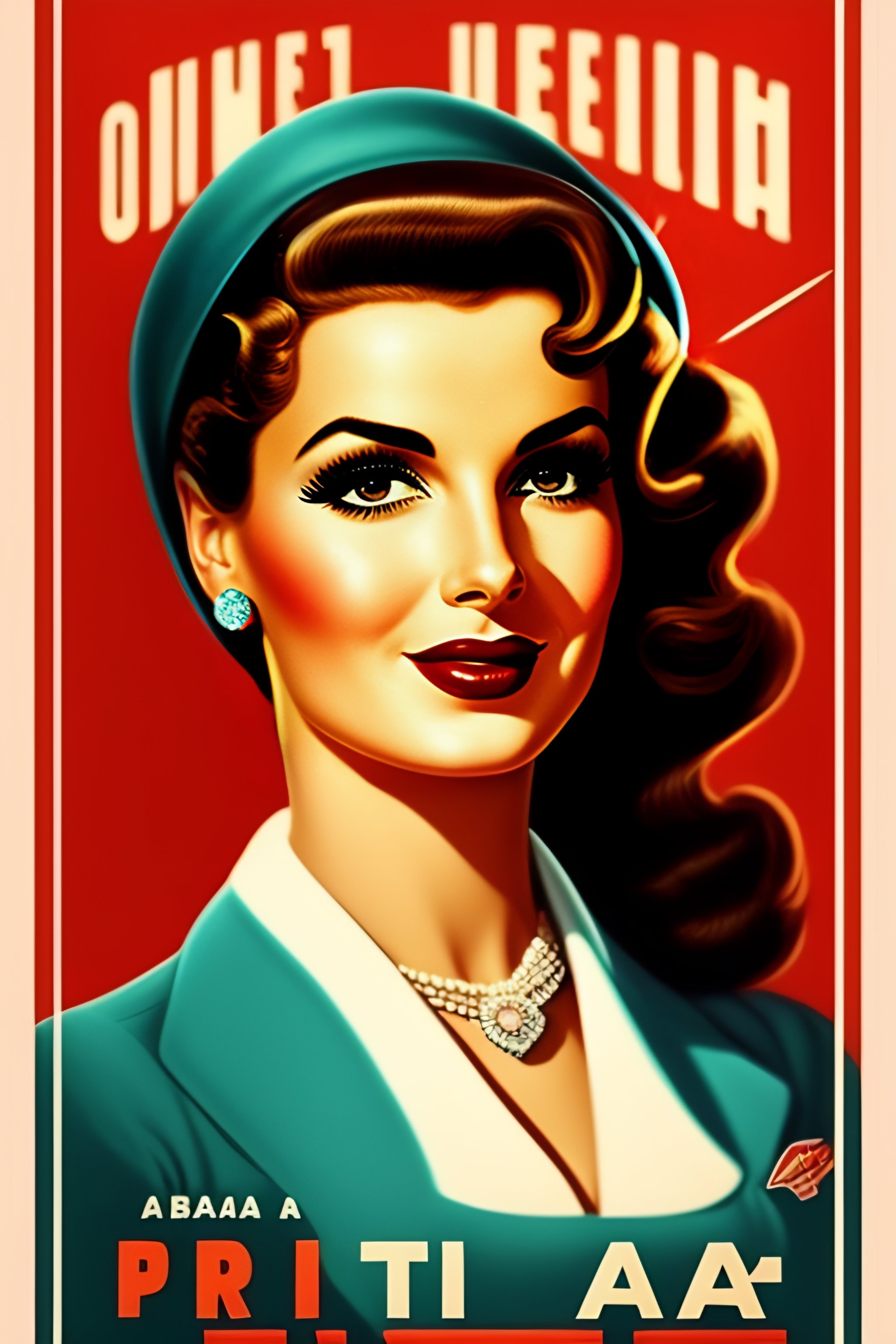 Lexica - 1950s retro style propaganda style poster of smart young ...