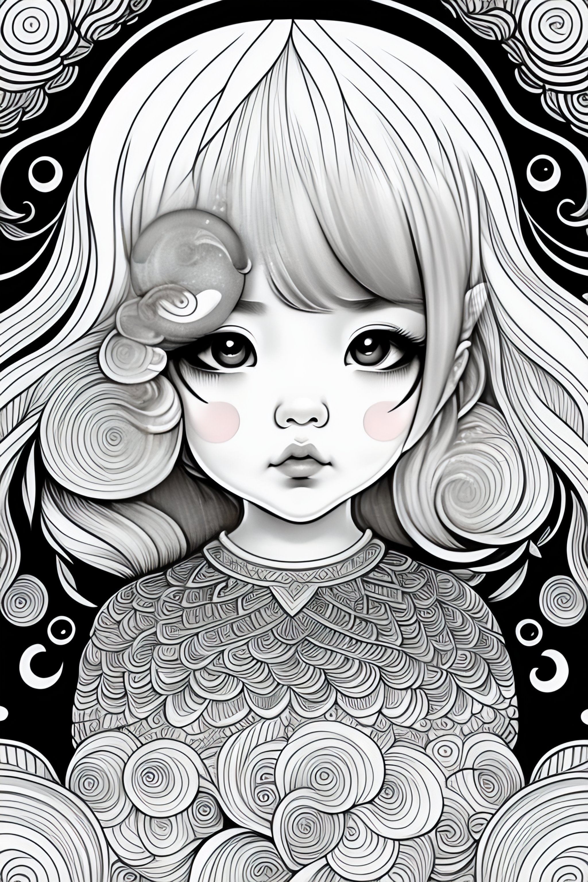 Lexica - Kawaii style baby, fantasy, magical, mystical, unusual, black ...