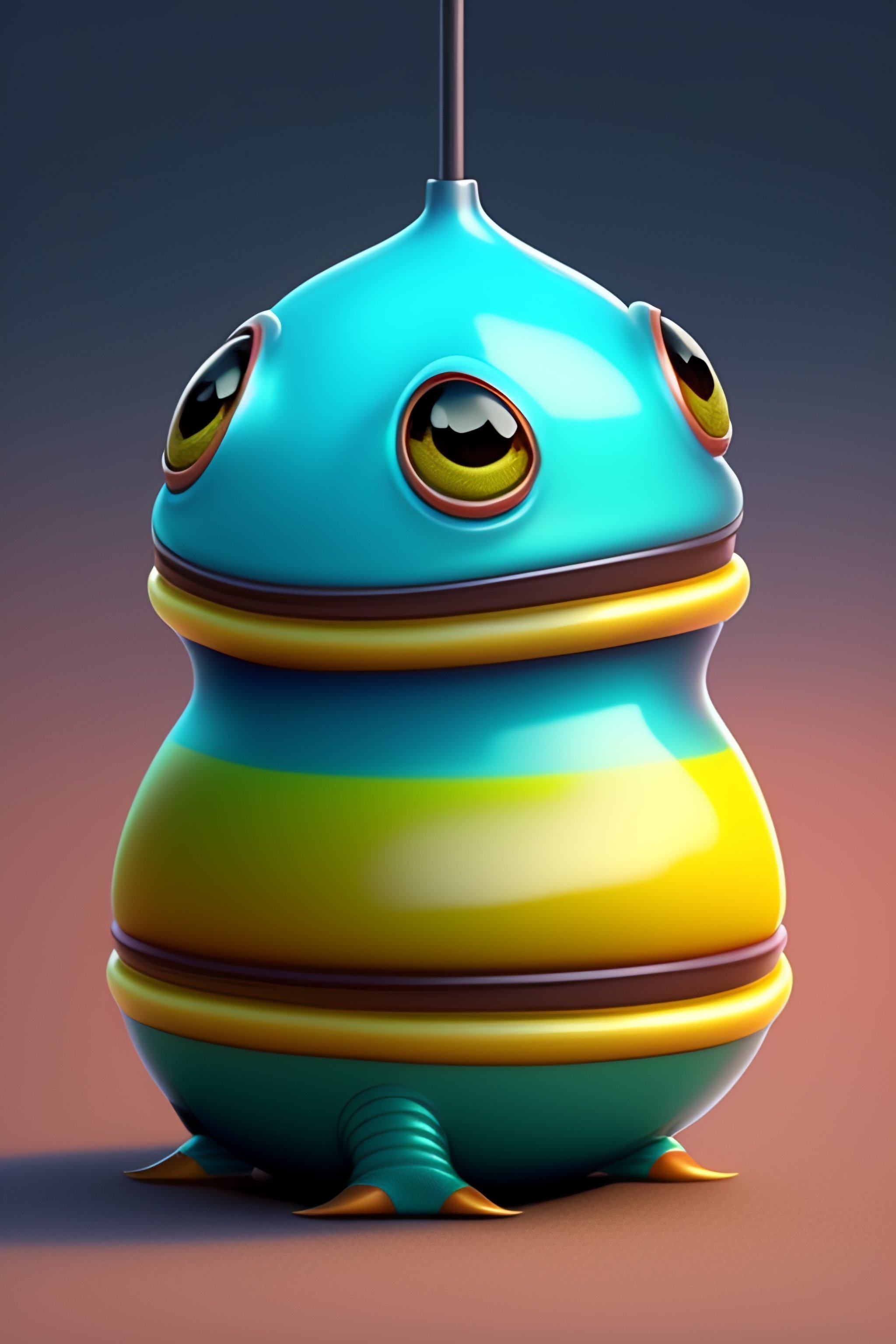 Lexica - Robot slug, disney pixar style, cute