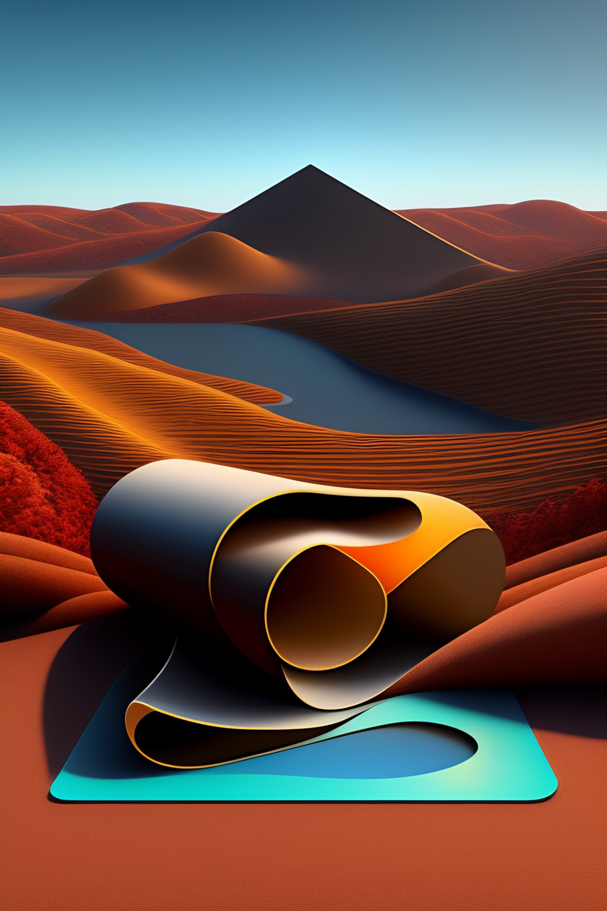 Lexica - 3d yoga interfacing texture image