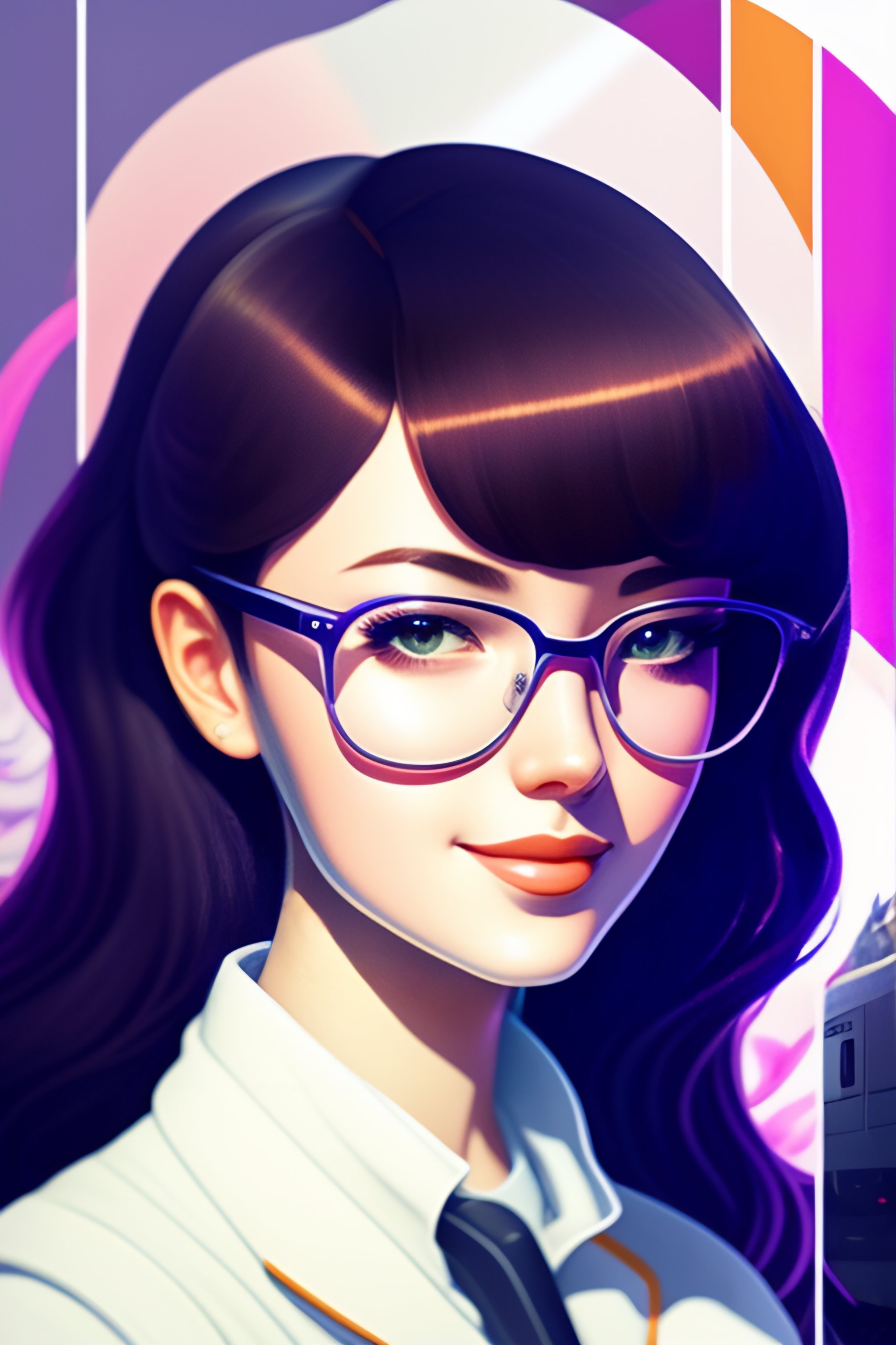 Lexica - Photo of a slender, cheerful aerospace engineer white woman ...