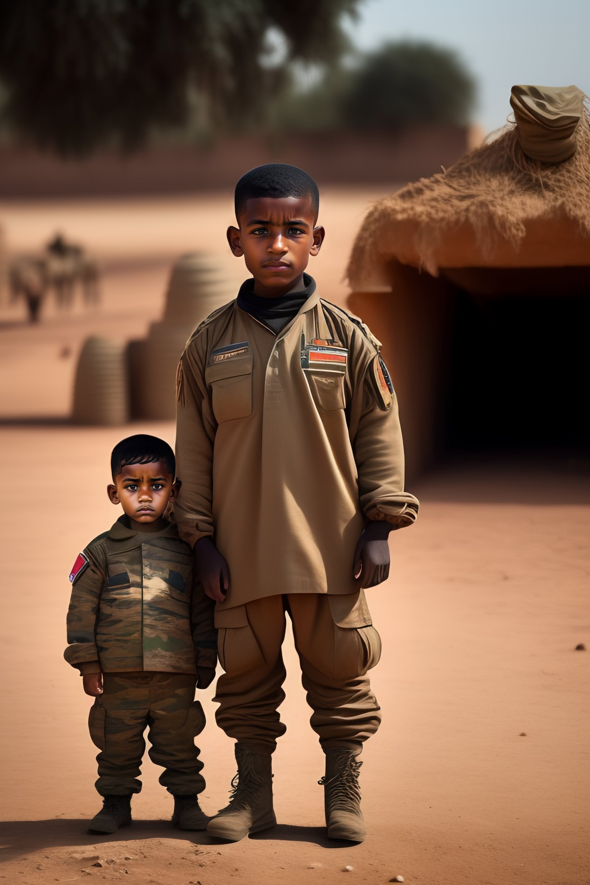 Lexica - A boy without head due to an isis soldier having cut it off