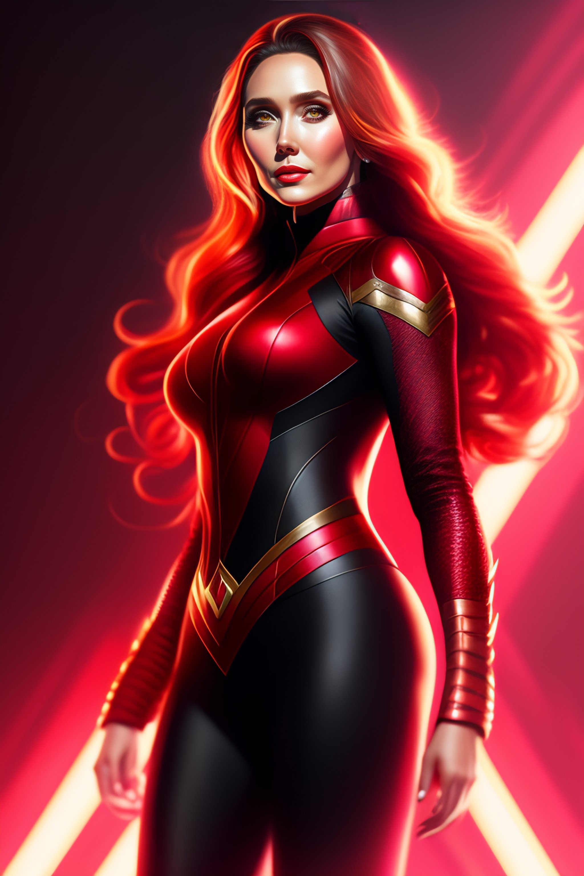 Elizabeth Olsen Scarlet Witch Concept Art