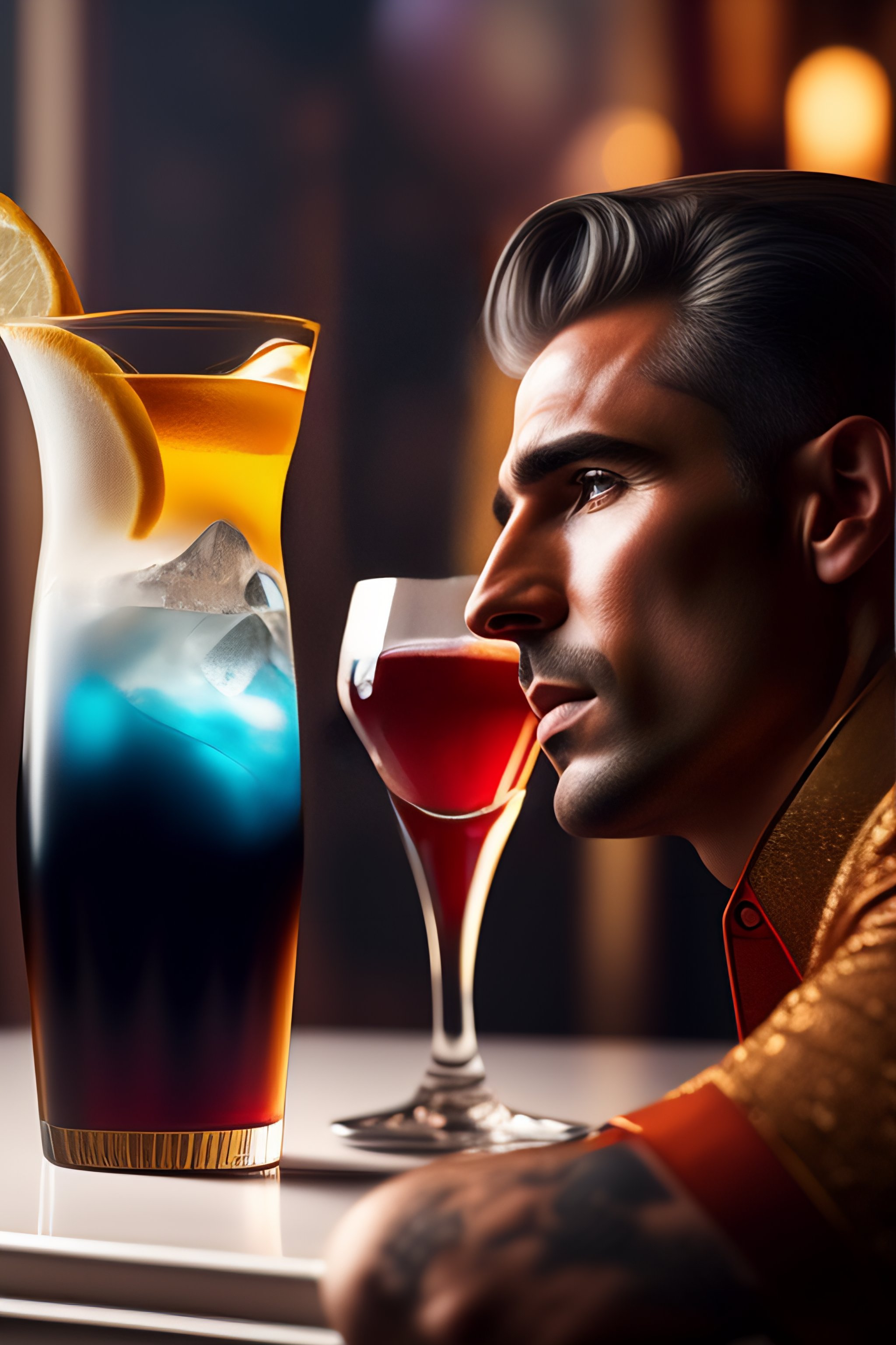 Lexica - Argentina,man and women editorial bar photography from ...