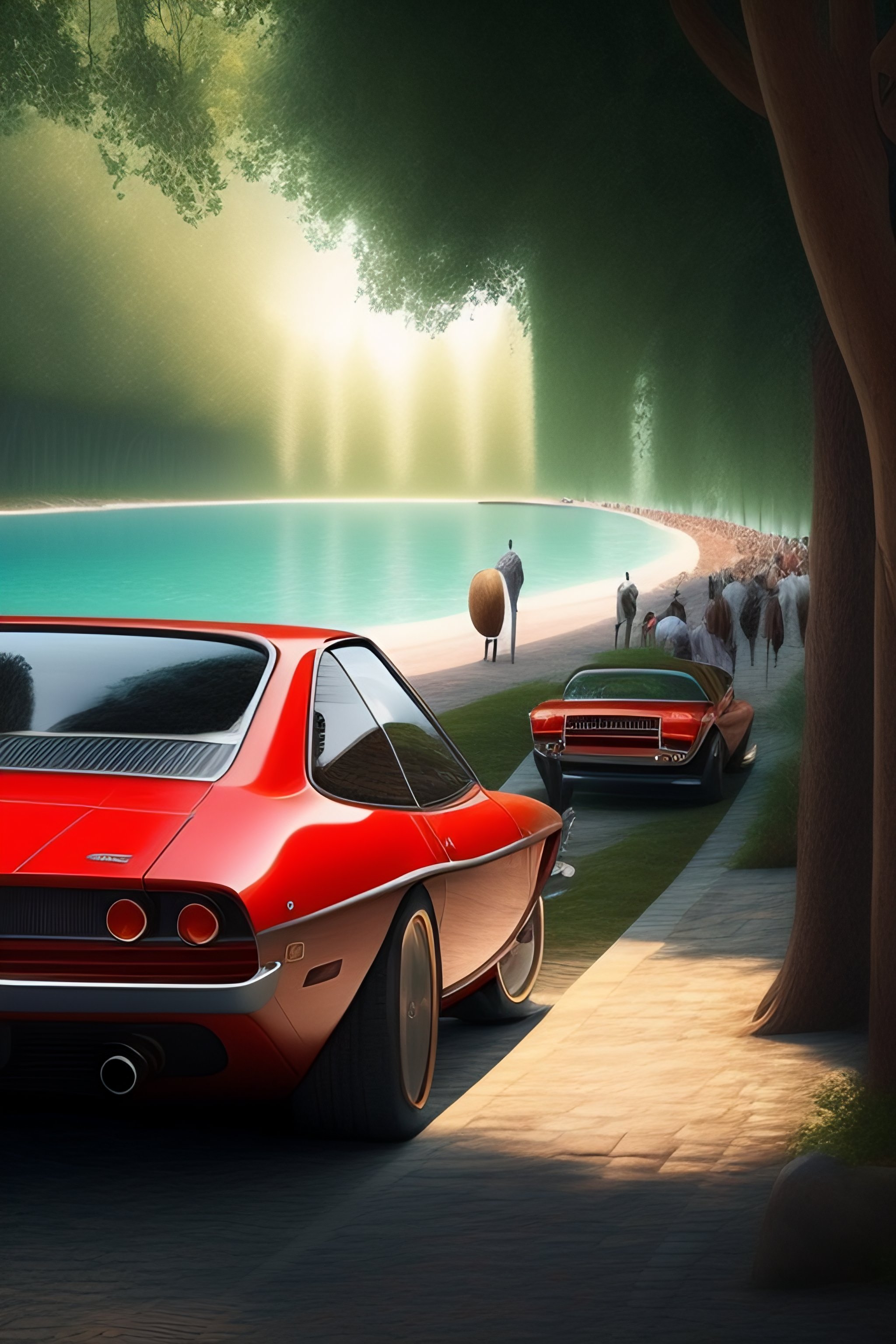 Lexica - Realistic picture of summer vacation europe