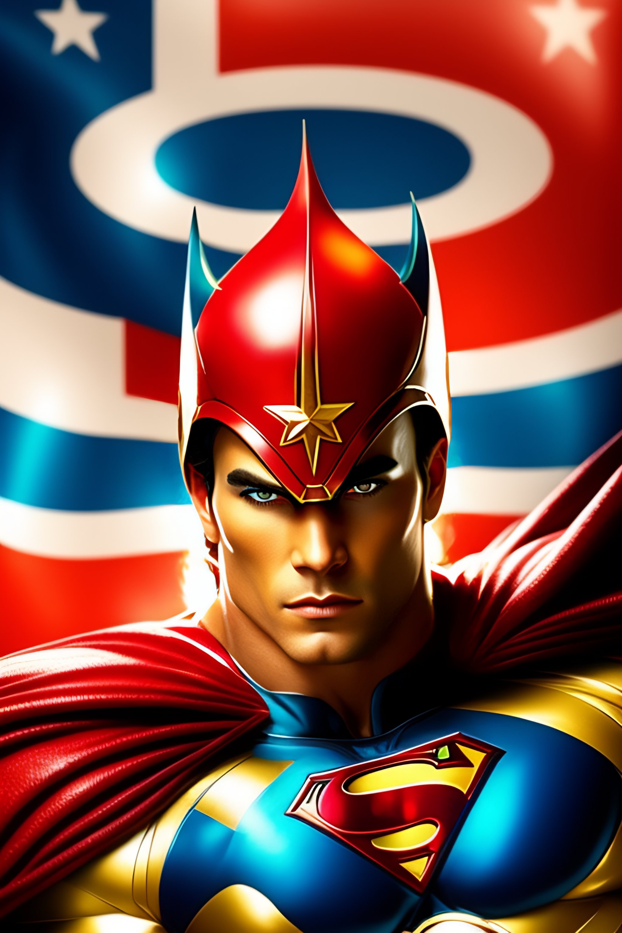 Lexica - Super hero cream mascot