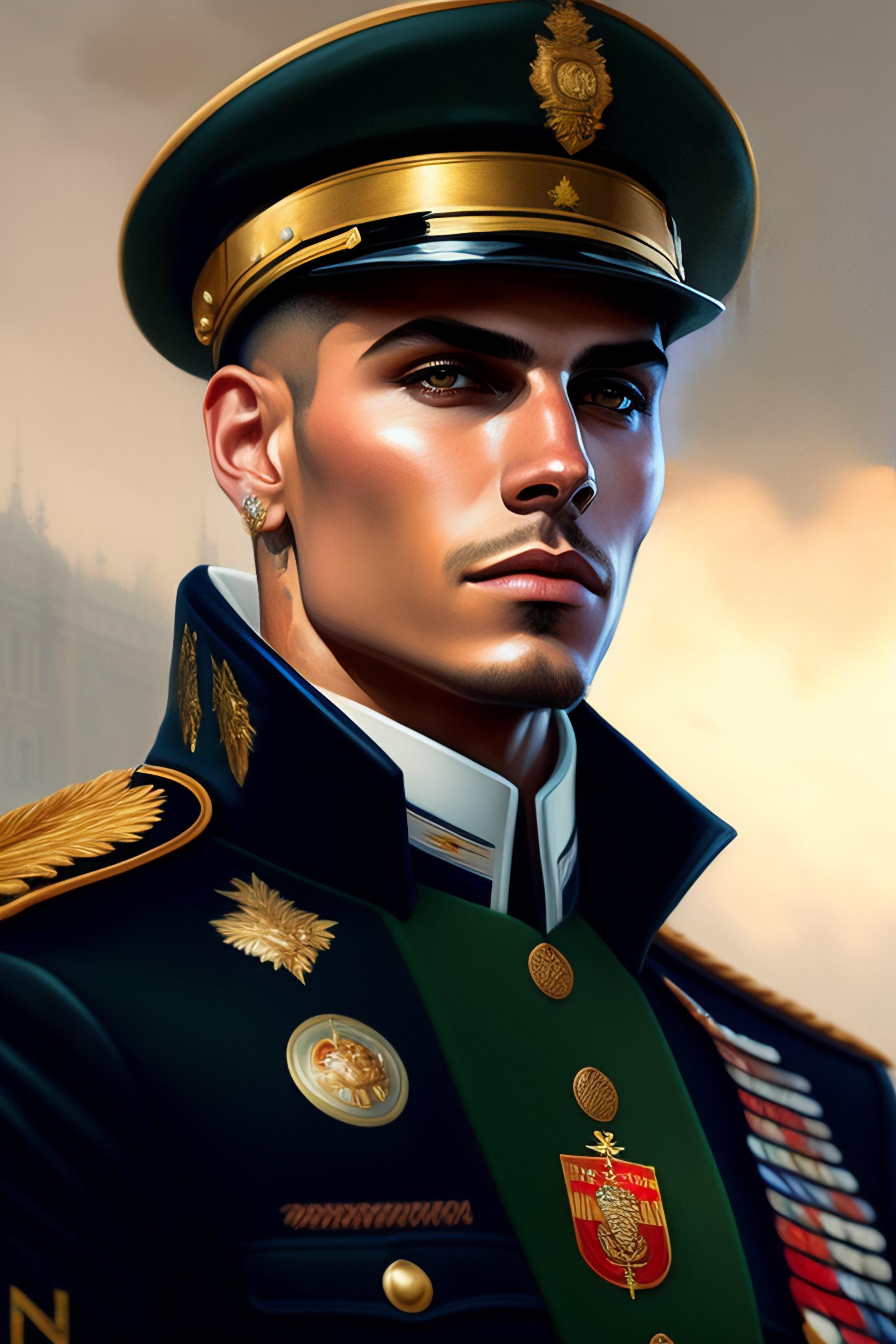 Lexica - Potrait of mauro icardi person wearing elaborate military ...