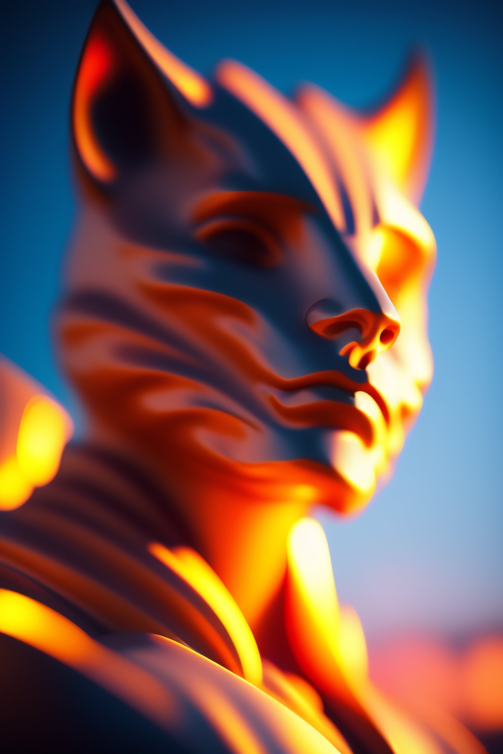 Lexica - Big monster with burns on his face in a mantle Unreal engine 5 ...