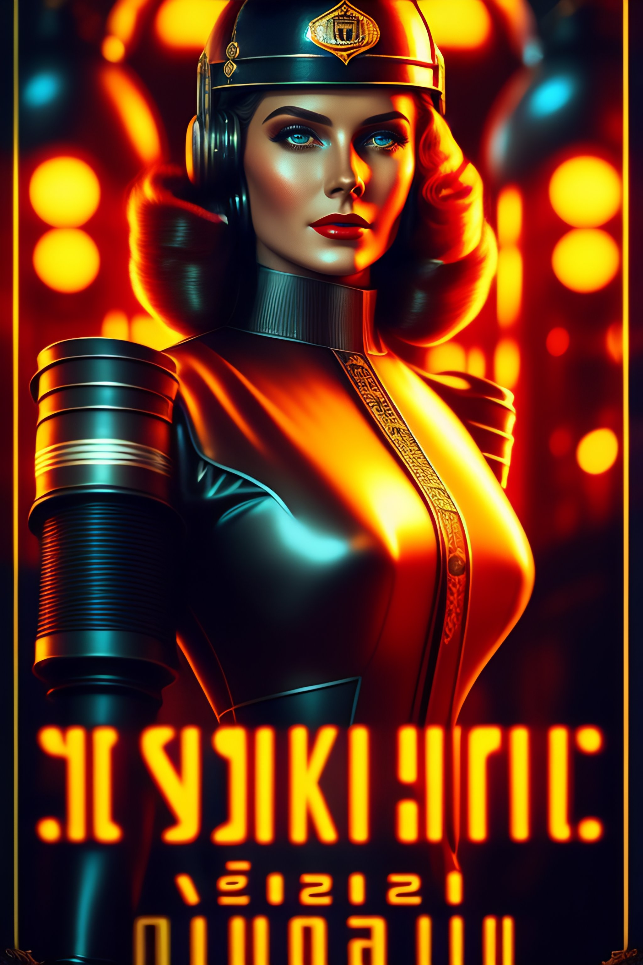 Lexica - Vintage Medium Shot 1920's Sovietic Poster, Futuristic ...