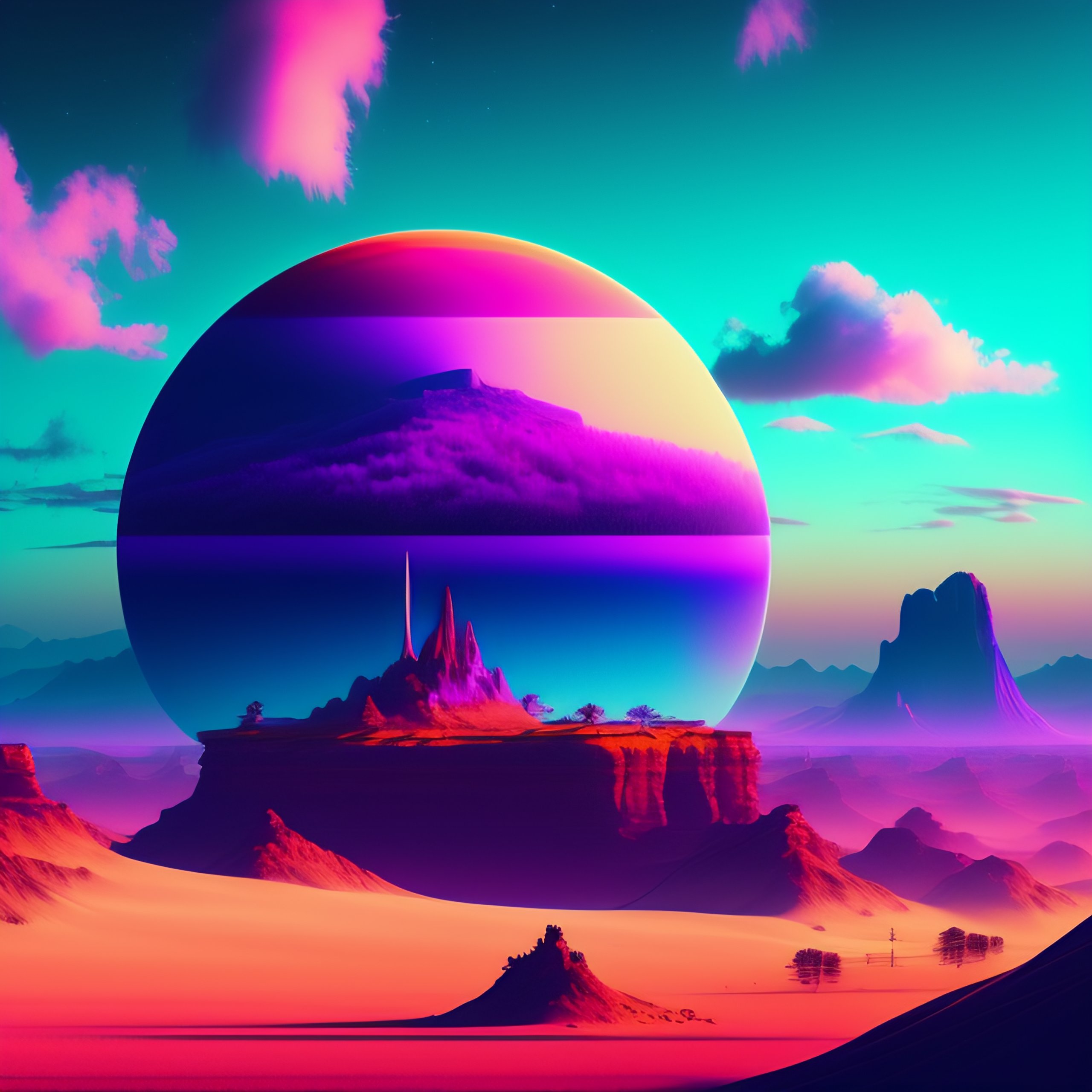 Lexica - 80s landscape photo, ET, goonies, retrowave, synthwave