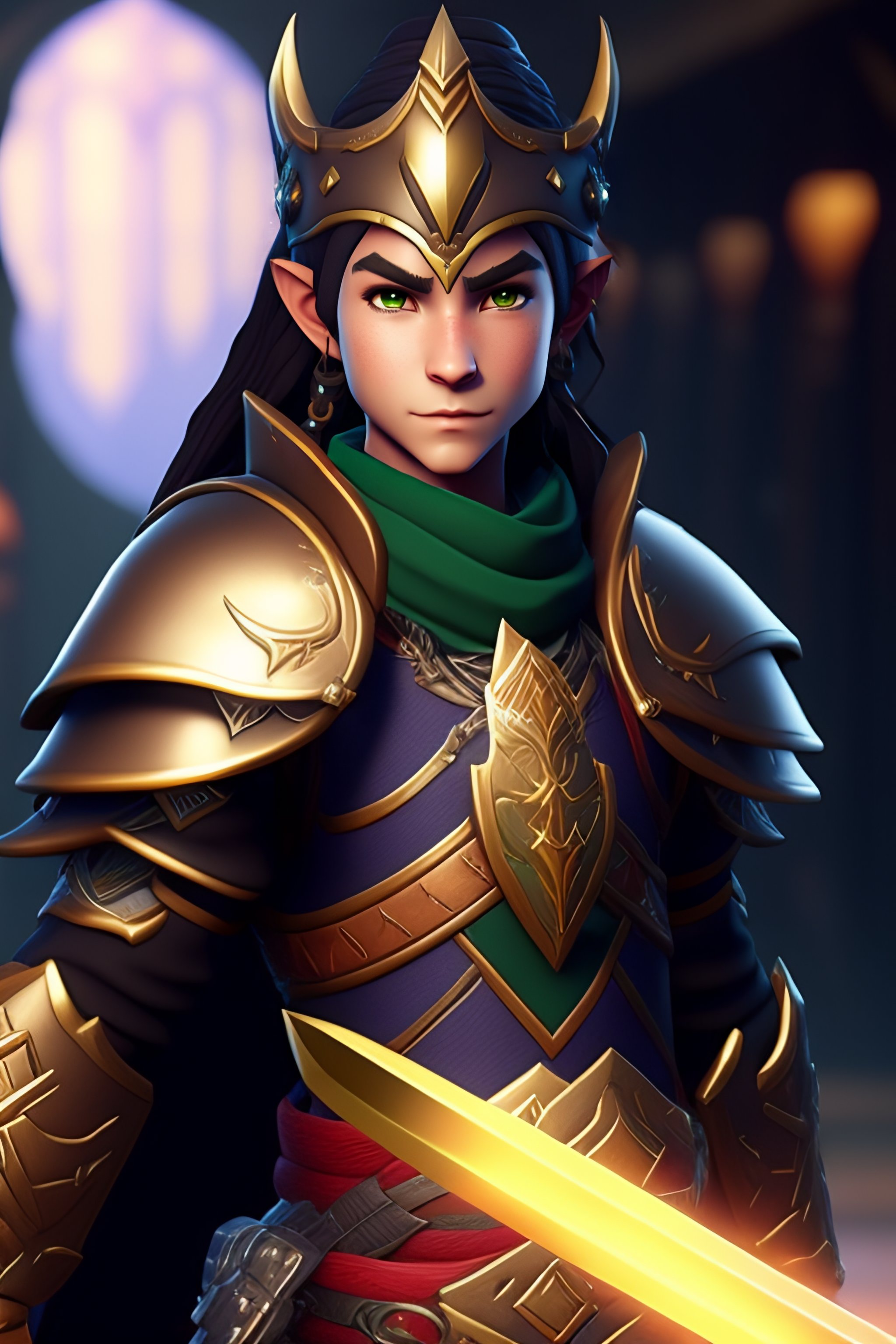 Lexica - In a style of Fortnite and Overwatch. A young human orphan who ...