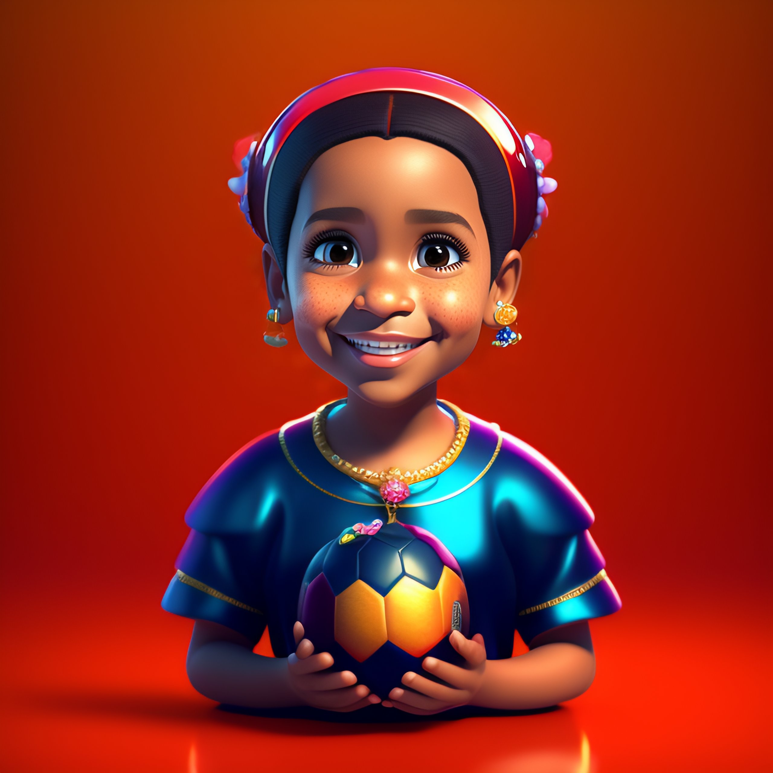 Lexica - Child Celia cruz, cute Pixar style, 8k, beautiful,