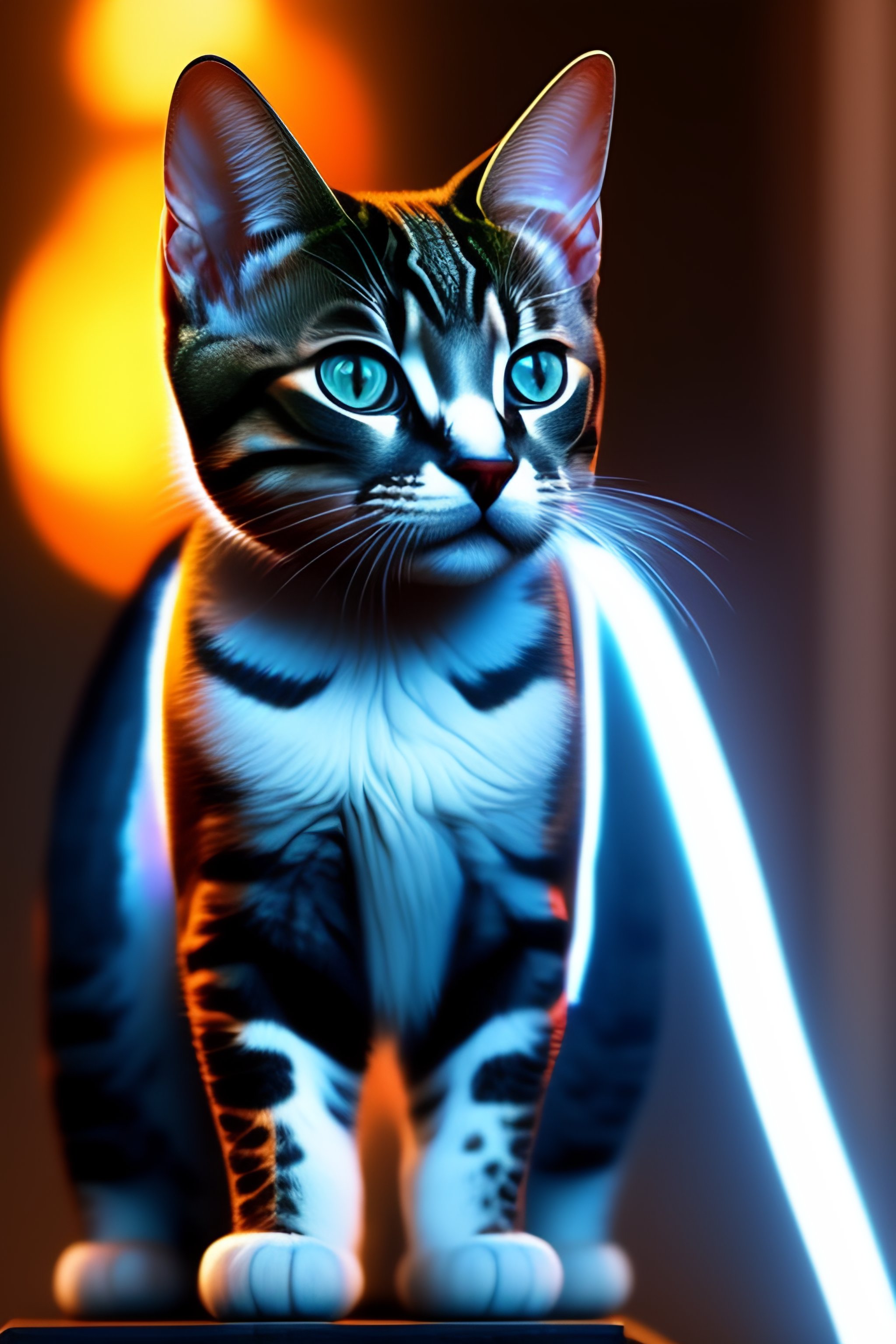 Lexica - Terminator T-1000 cat style