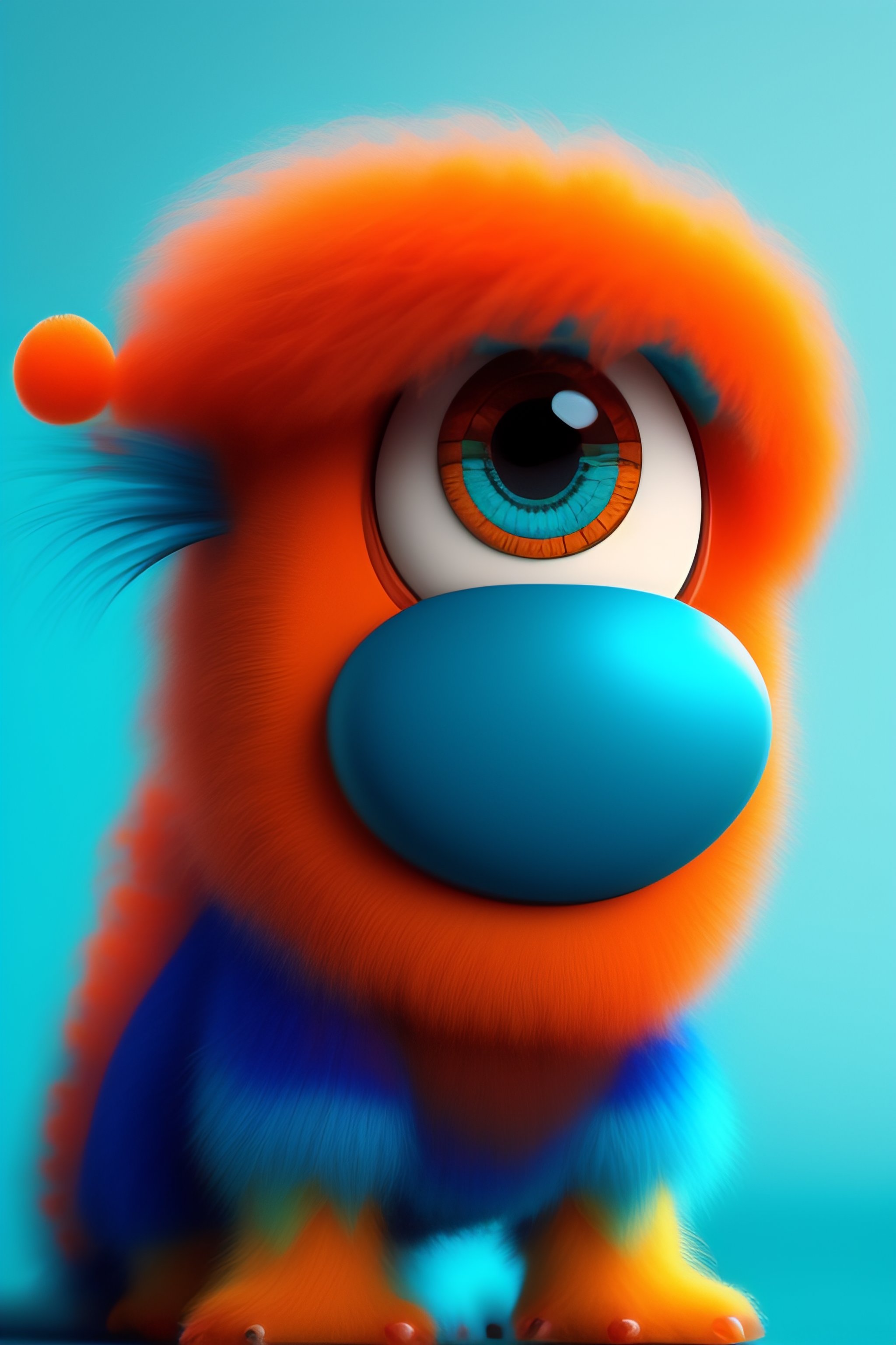 Lexica - MONSTER BLUE, CARTOON, PIXAR STYLE, DETALLADO, LOVING, HAIRY ...