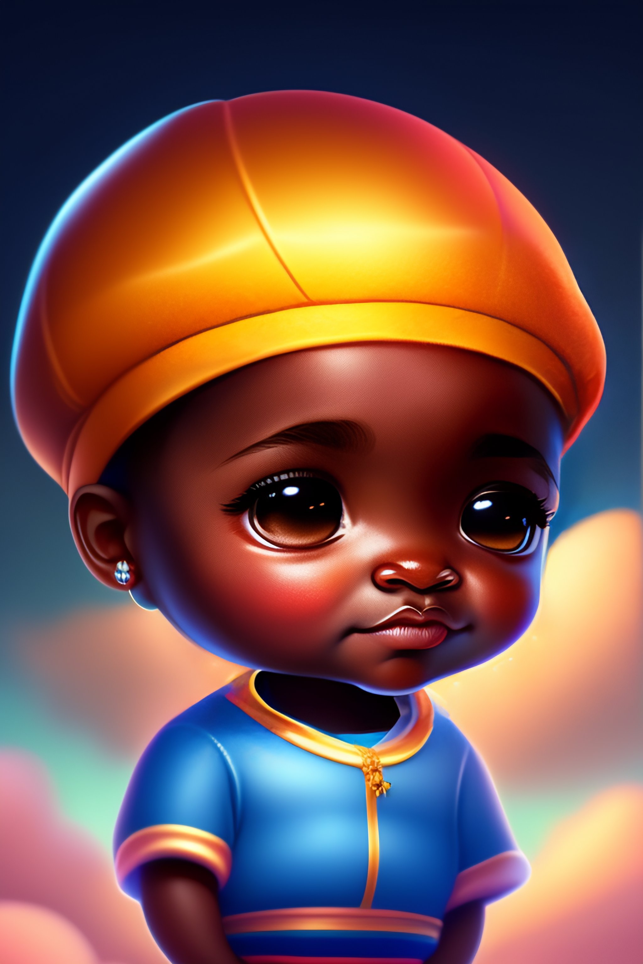 Lexica - Cute and adorable cartoon Davido baby, fantasy, dreamlike ...