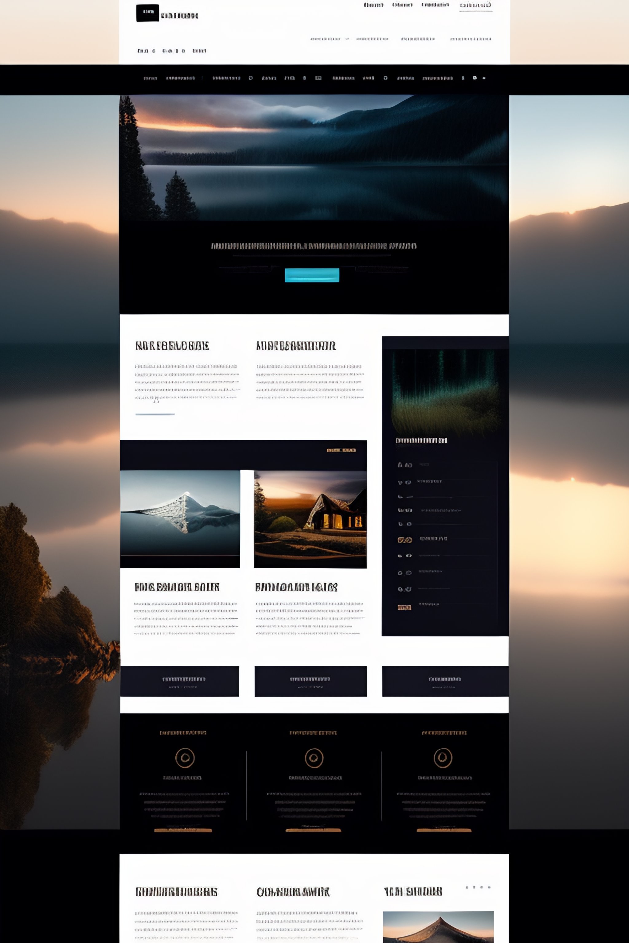 Lexica - Modern dark website layout