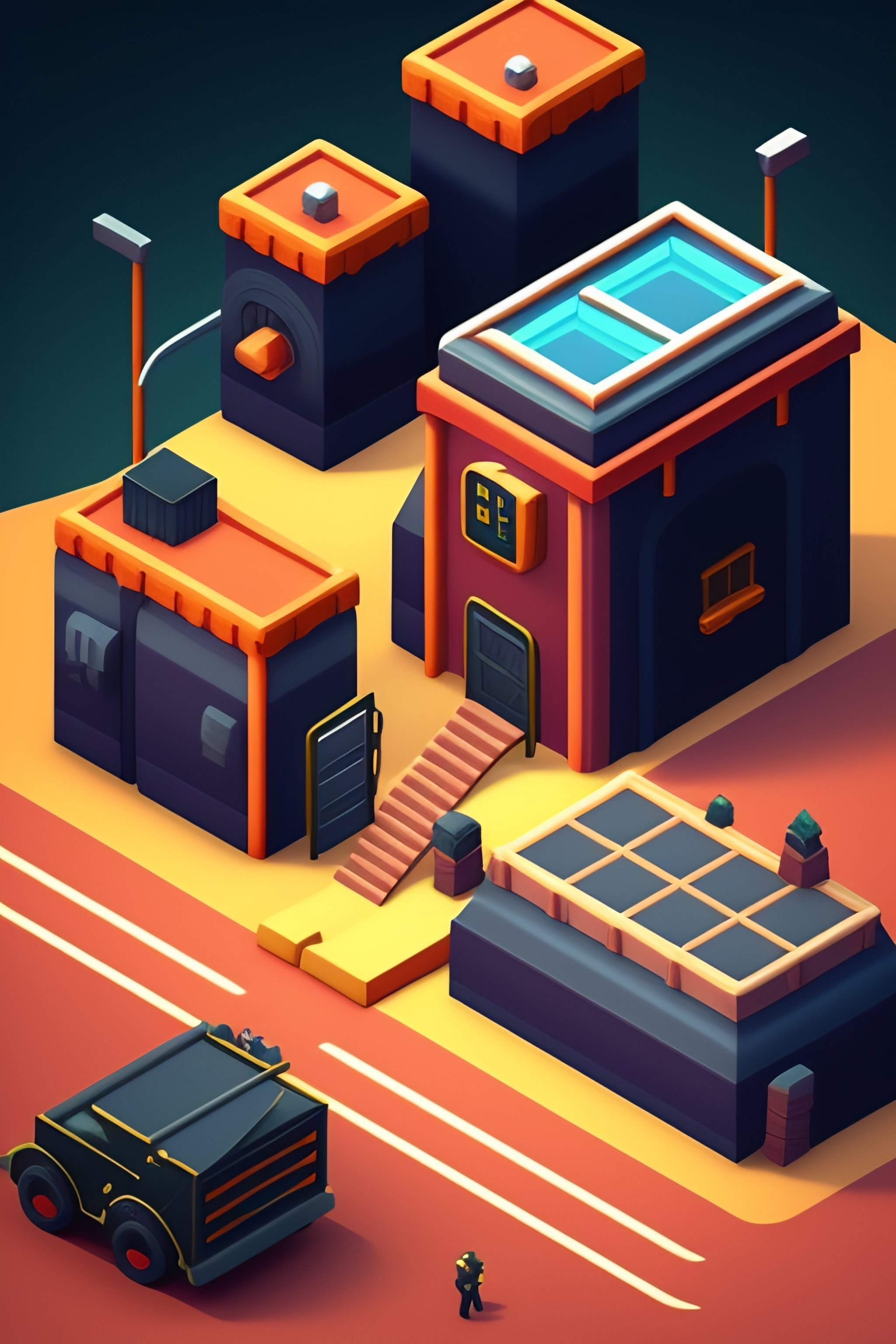 Lexica - Isometric war factory