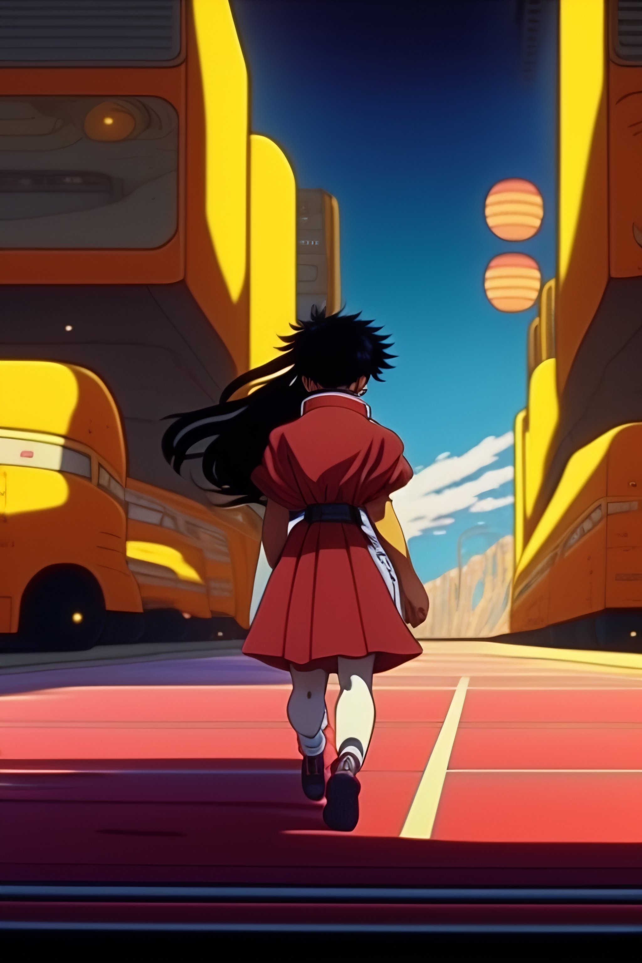 Lexica - Vintage anime screenshot from Akira, 90’s anime aesthetic. A ...