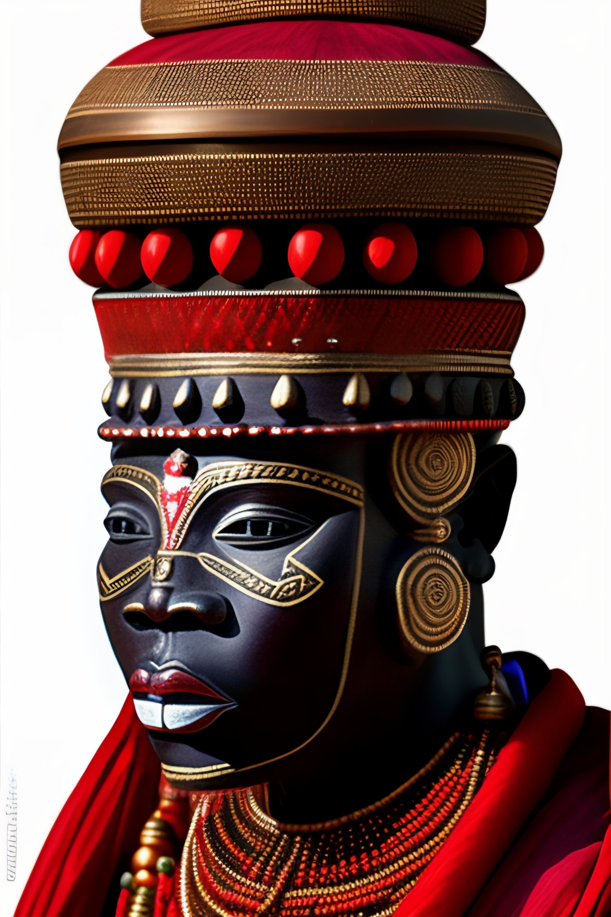 Lexica - Pencil ultradetailed sketch of the necromancer Benin ...