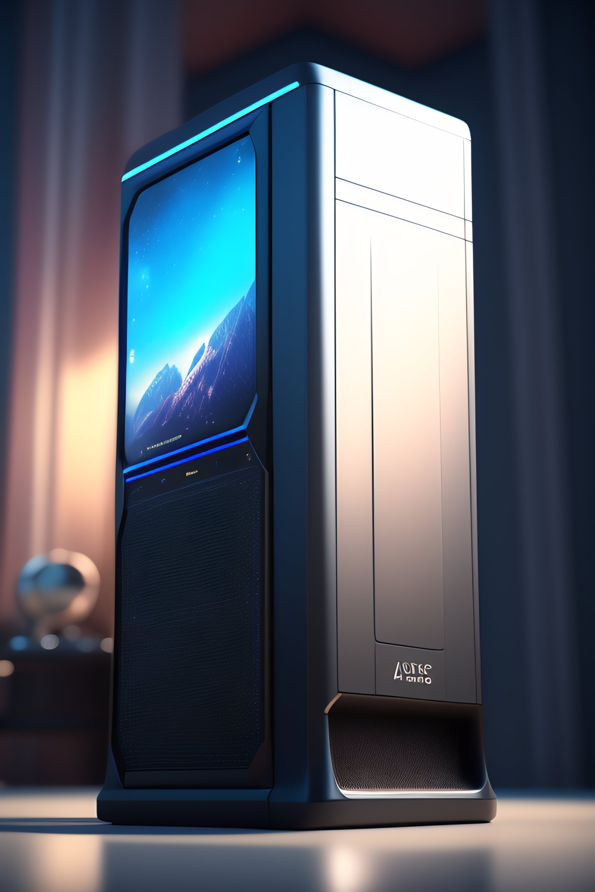 Lexica - A realistic image of an anthropomorphic computer tower ...