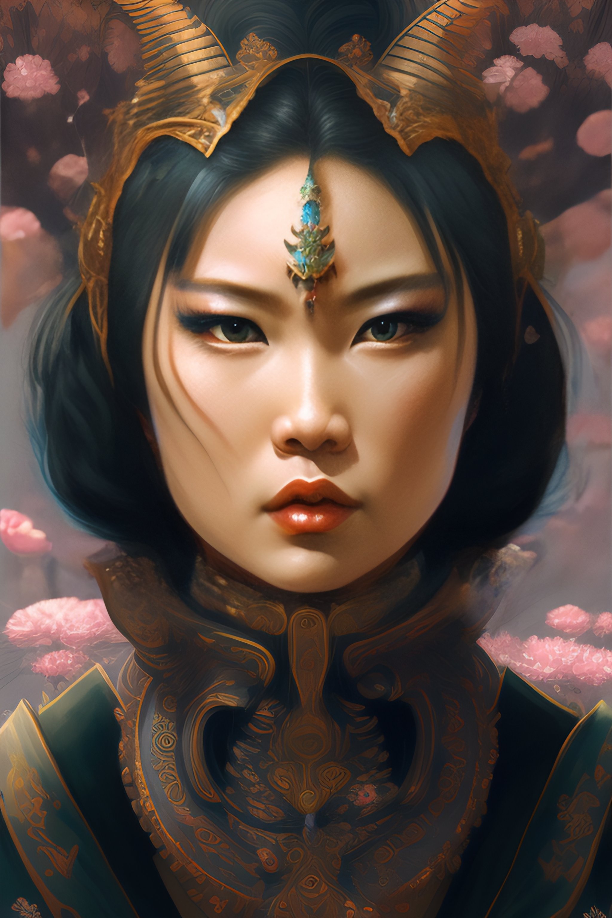 Lexica - Japanese oni, character portrait, portrait, close up, concept ...