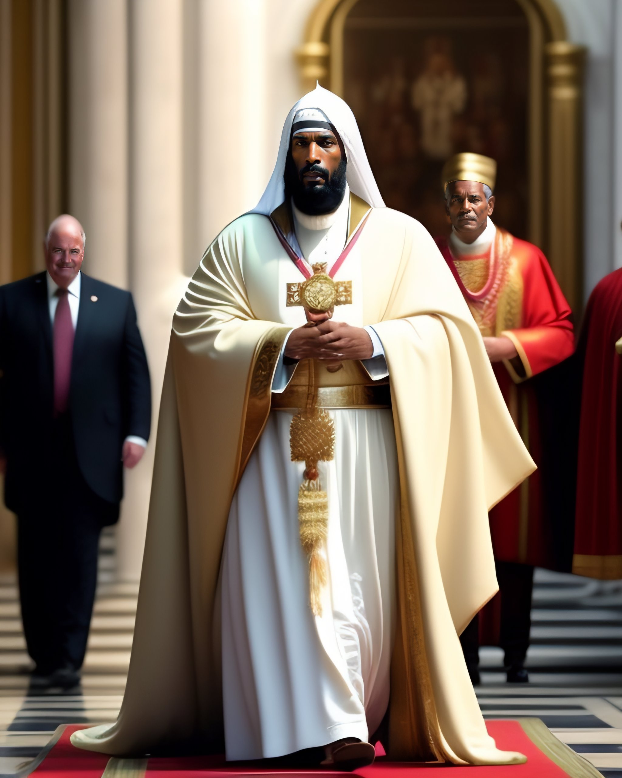 Lexica - Jesuschrist dressed like pope