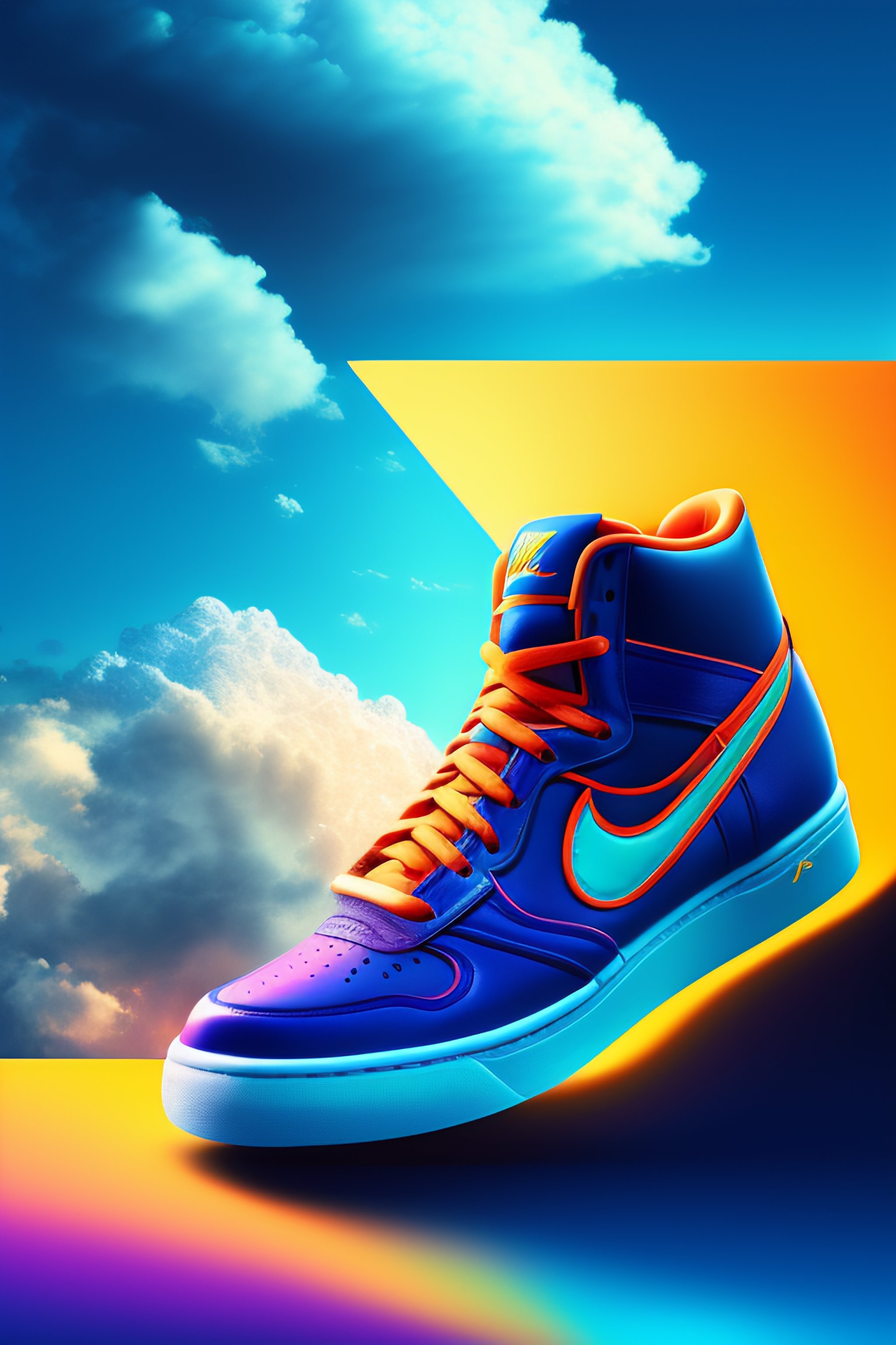 Lexica - A sneaker middle poster, 2000s, marketing, magazine ...