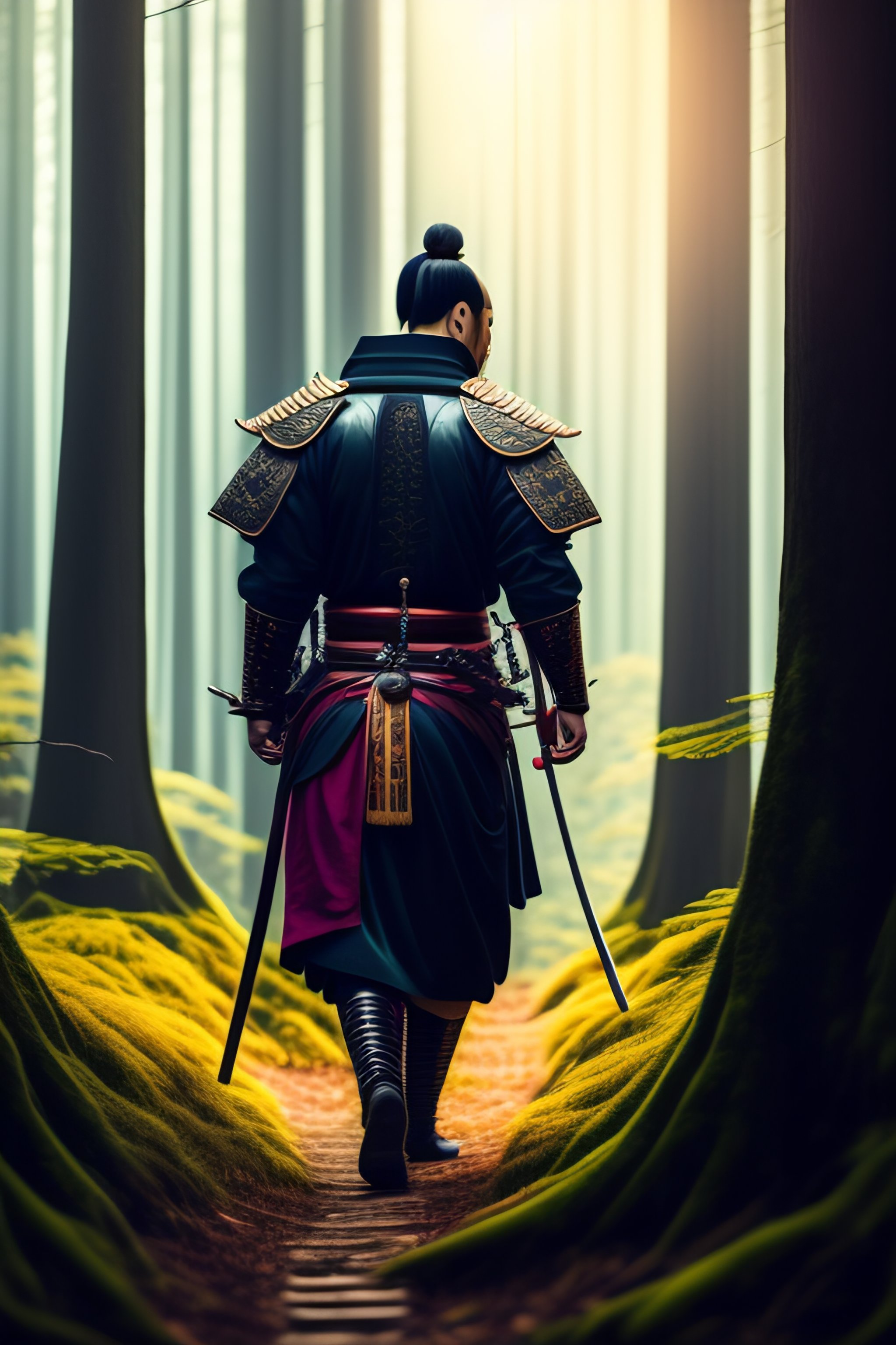 Lexica - The samurai walking in the forest
