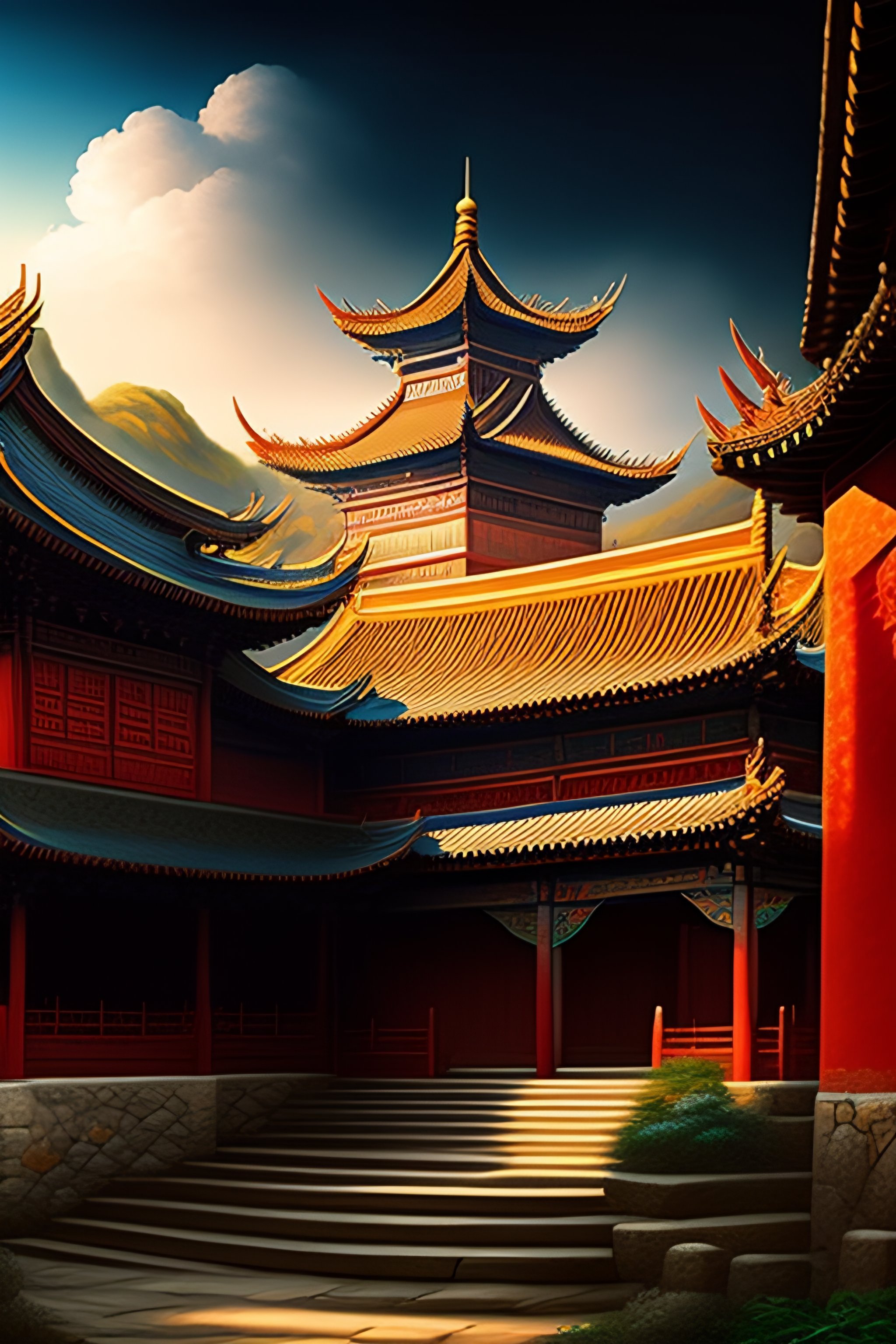 Lexica - China in medieval church painting style