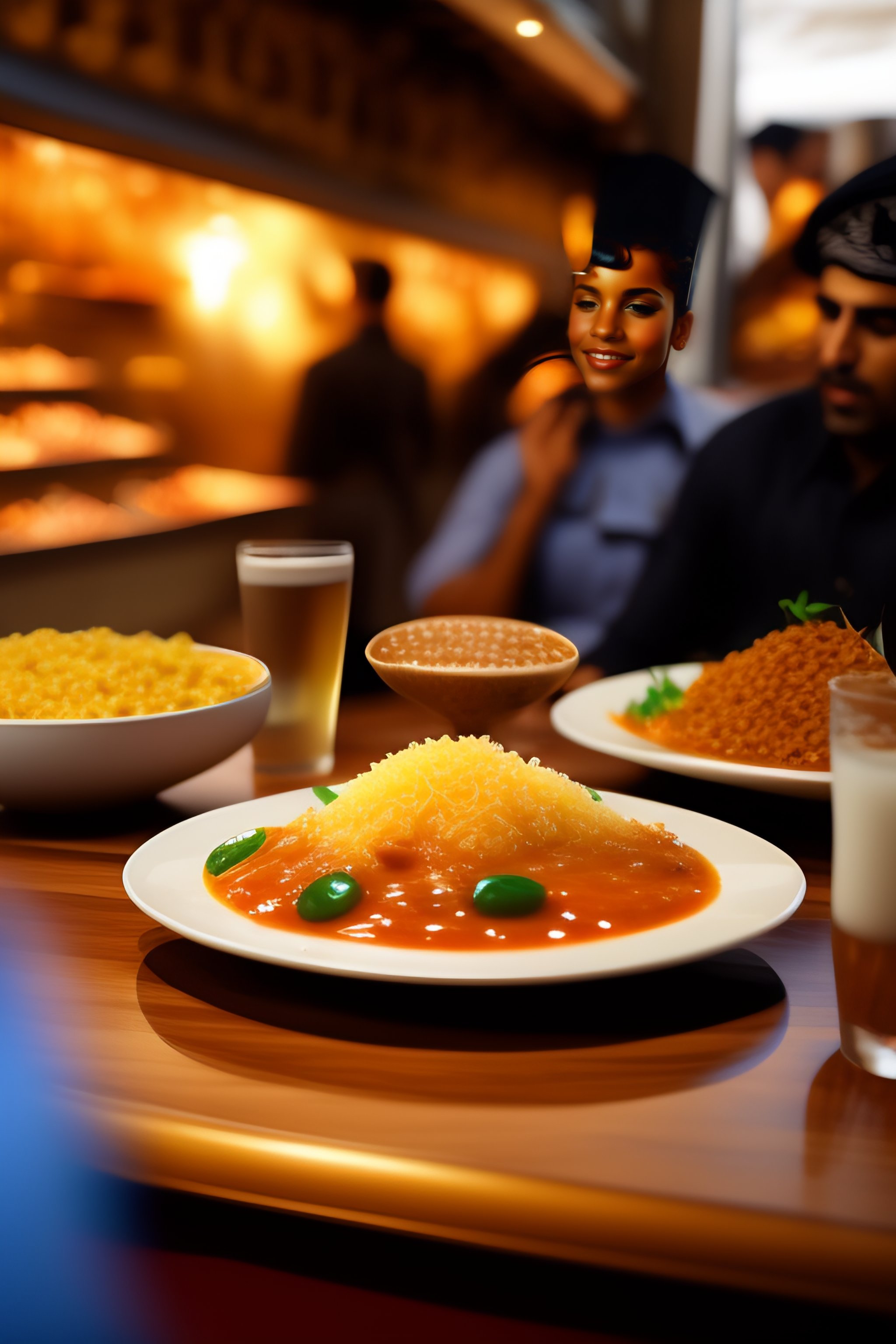 Lexica - Shakira rating arab food