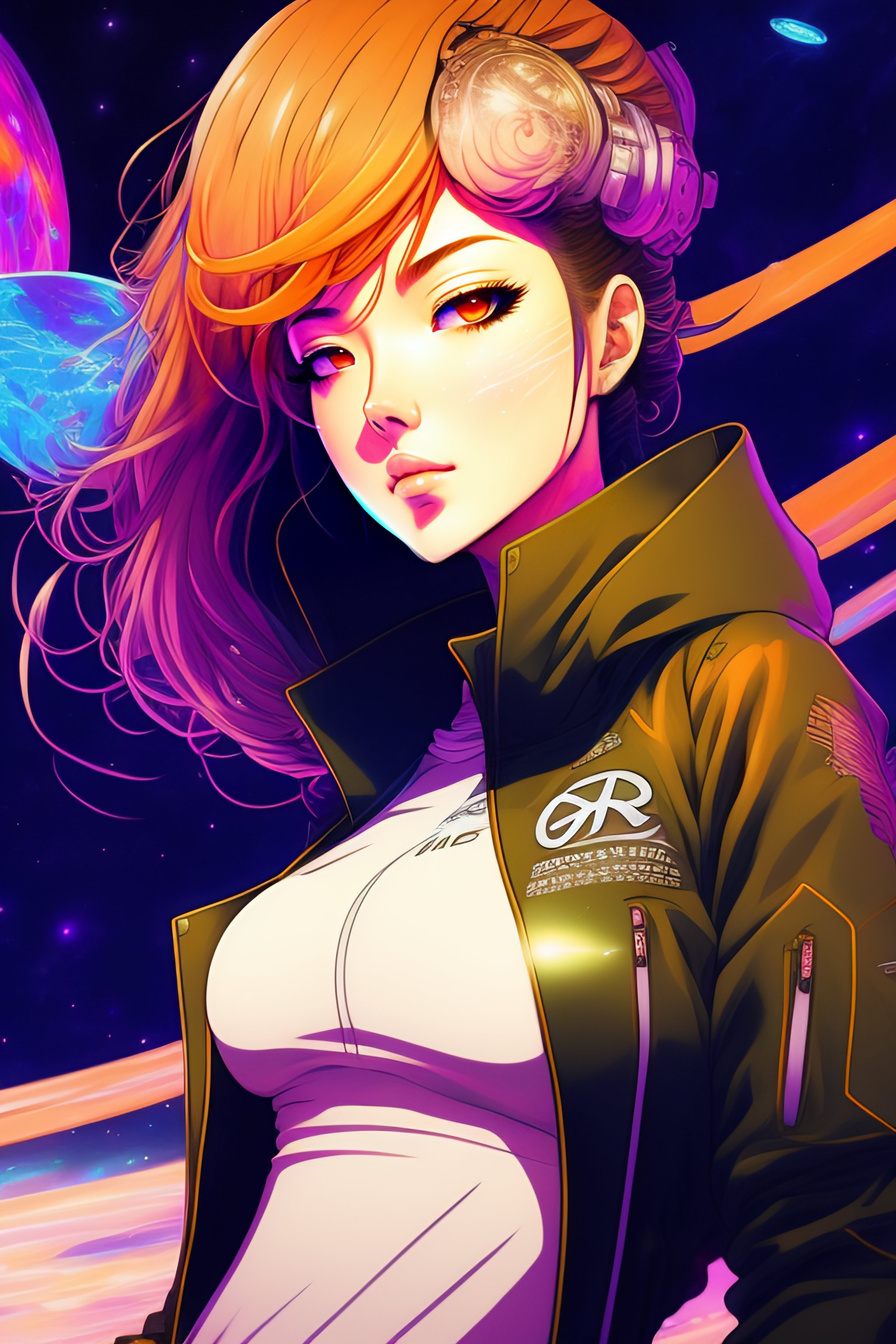 Lexica - Anime style. cluttered starship interior; by kaethe butcher ...