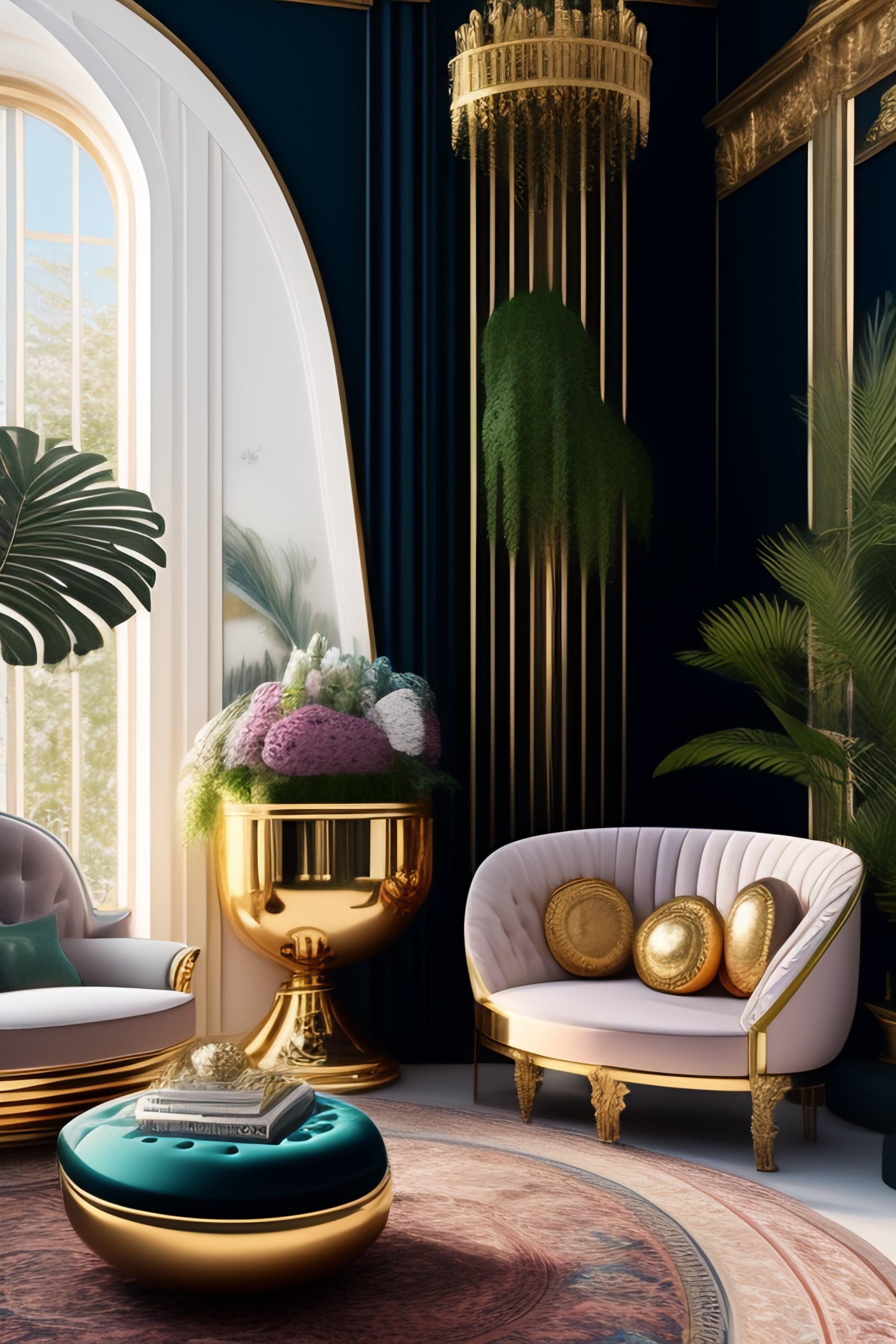 Lexica - Photo by Architectural Digest: Maximalist white {vaporwave ...