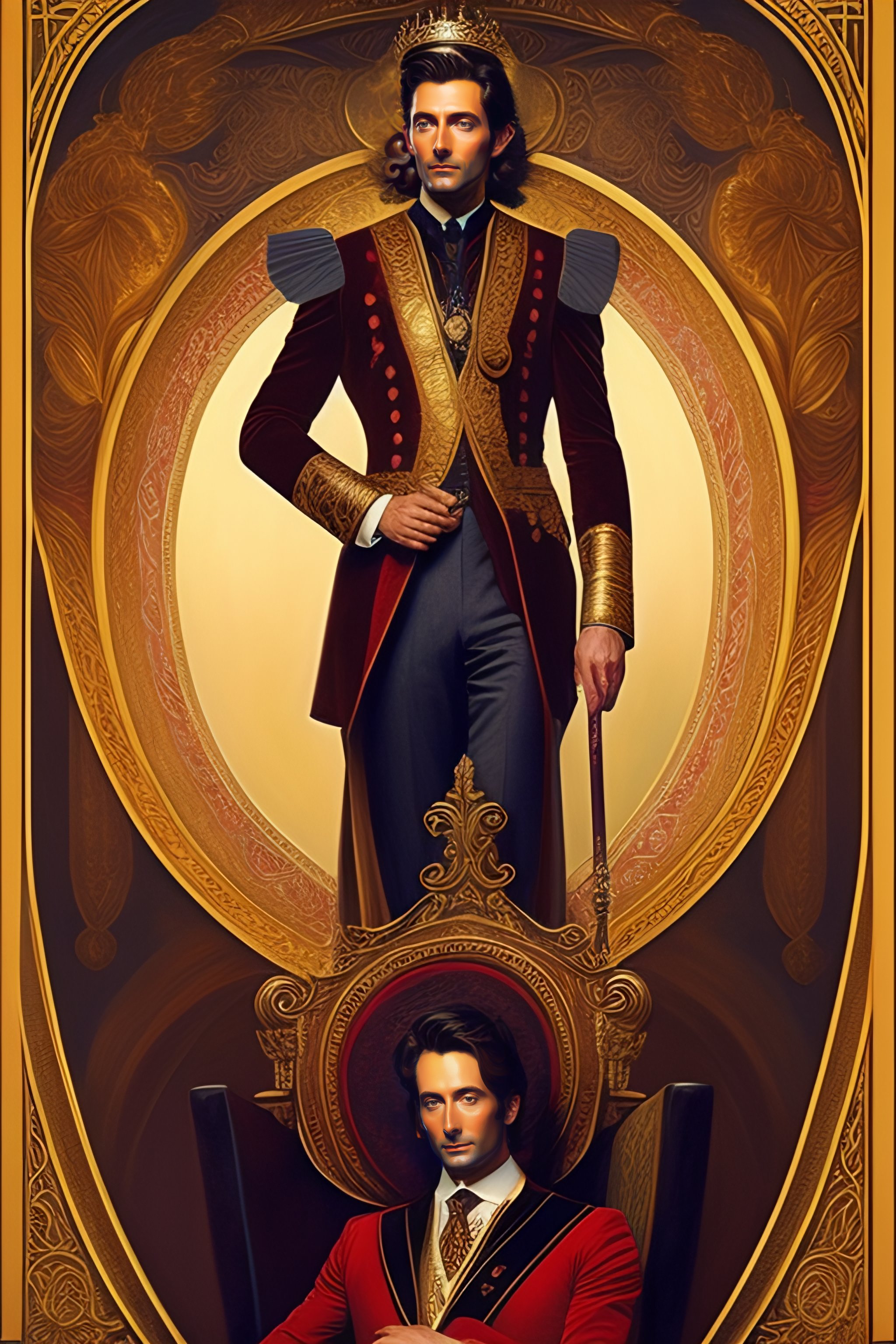 Lexica - Oil portrait of miles edgeworth, intricate, elegant, highly ...