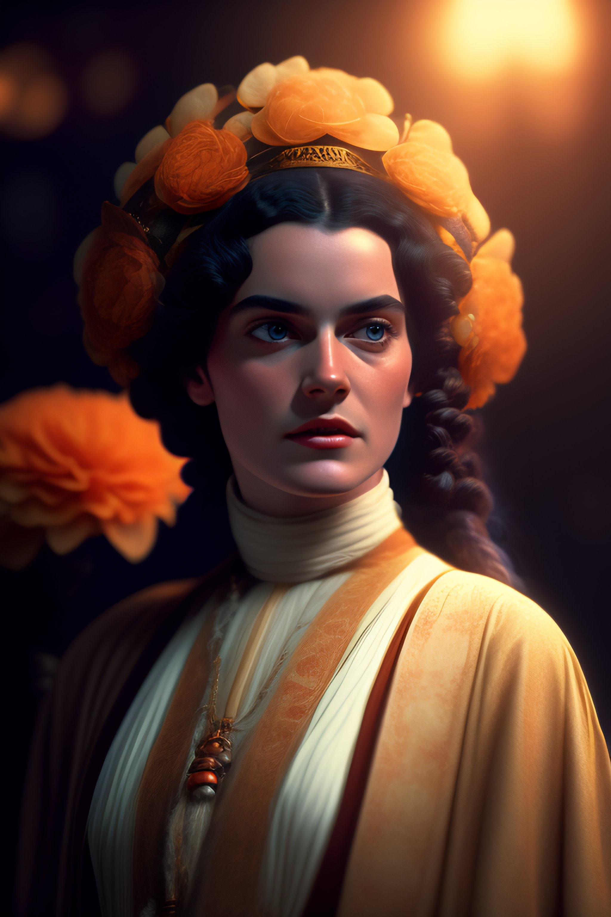 Lexica - Full body unkempt scruffy sleepless female cleric with choppy ...