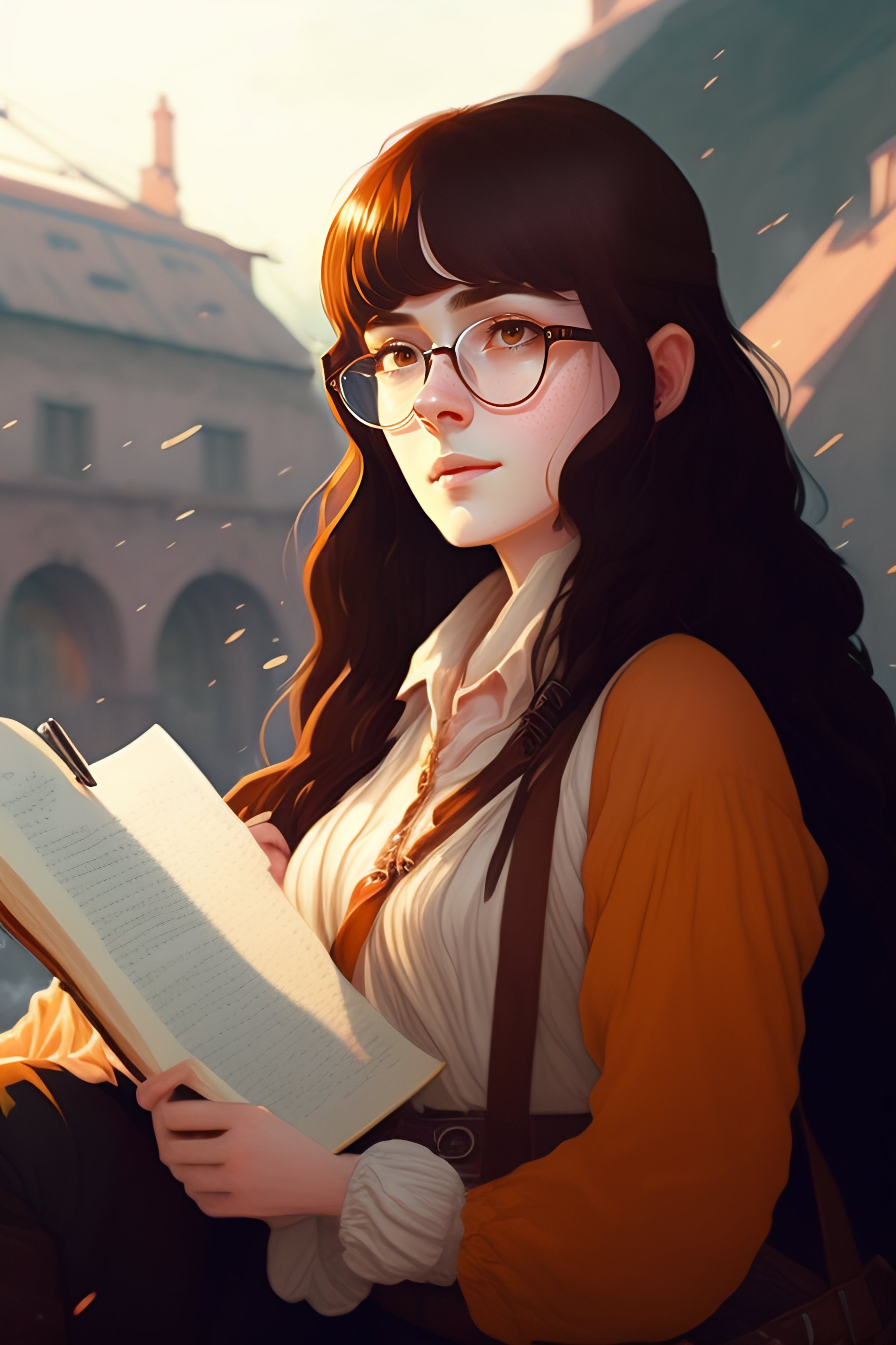 Lexica - (((((freckles))))) freckled cheeks (((((freckled))))) wearing ...