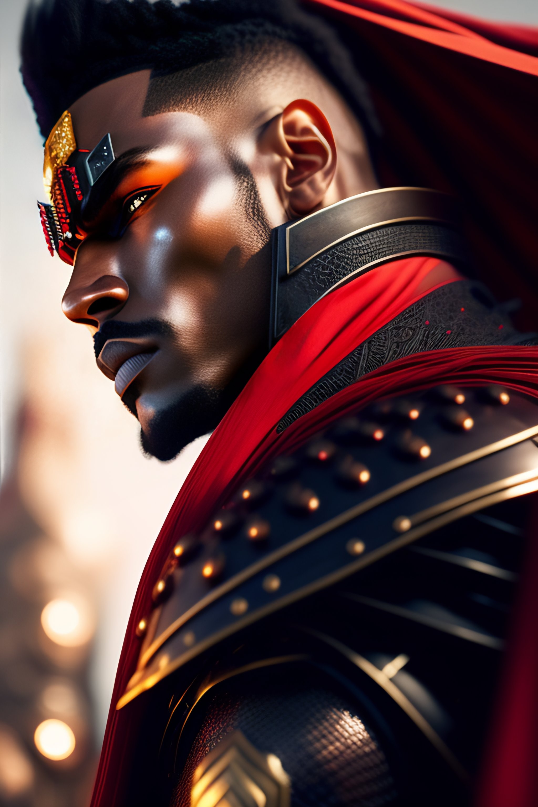 Lexica - The conqueror super villain, cyborg, robotic armor crimson ...