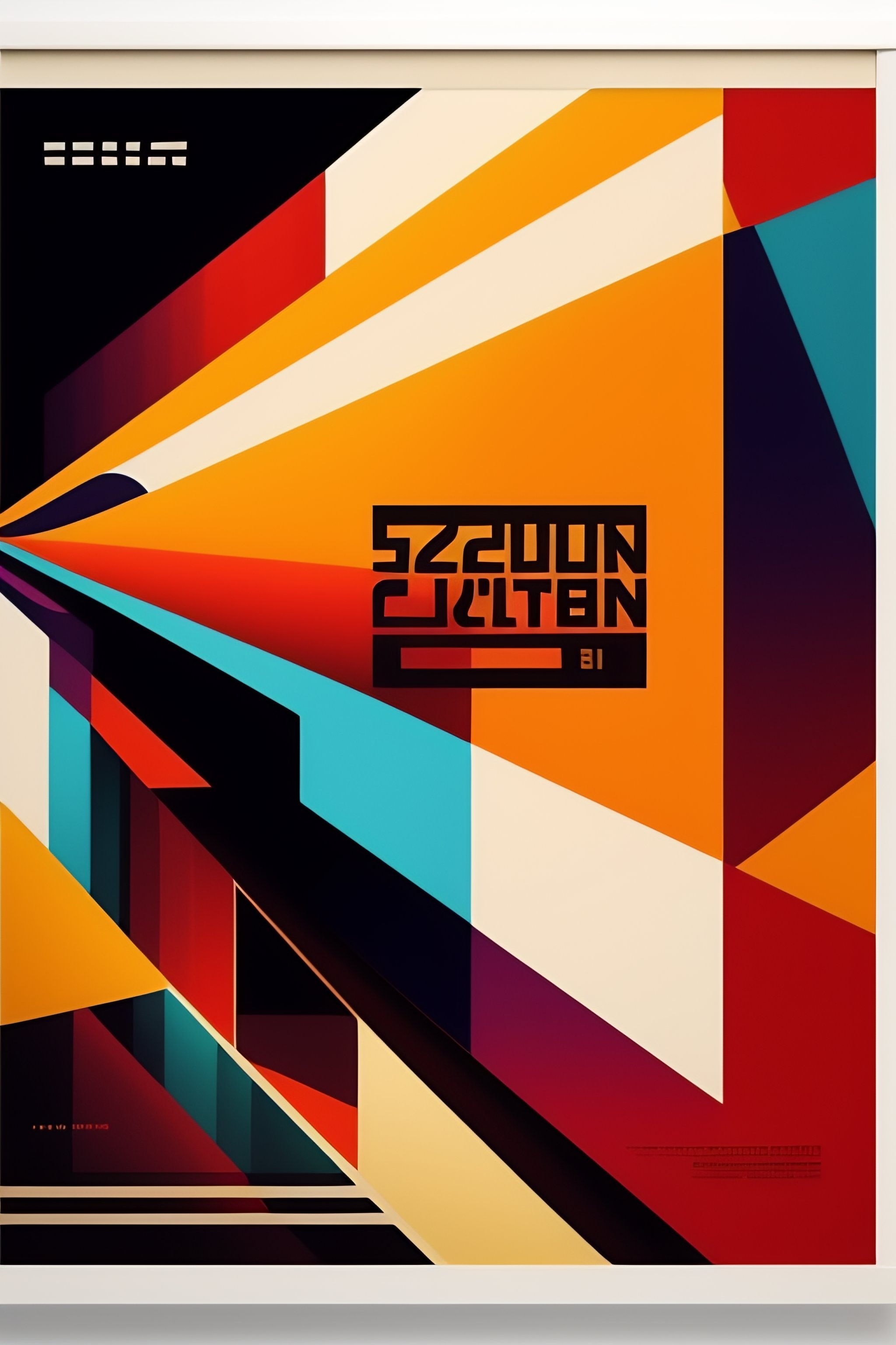 Lexica - Suprematist poster, no frame