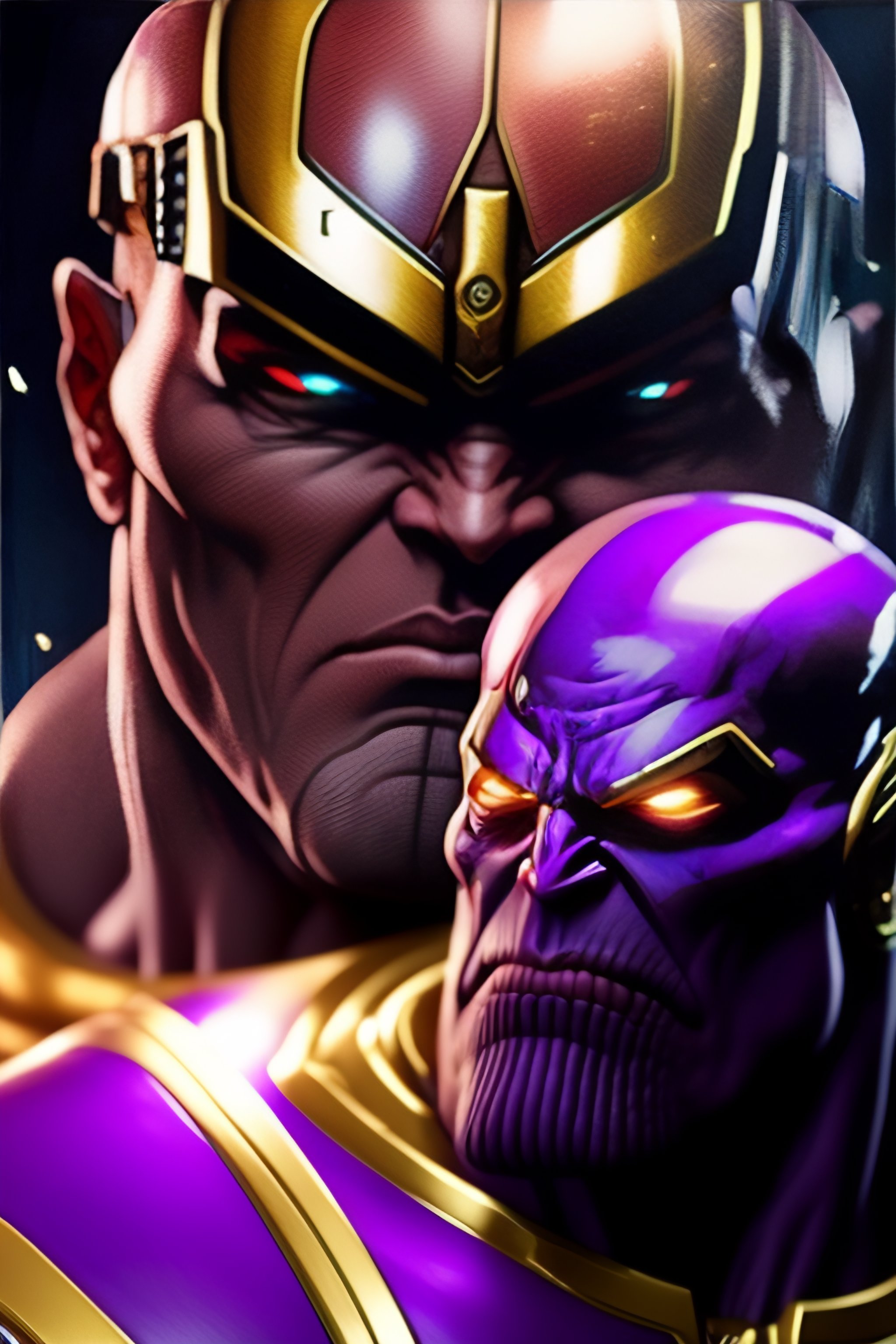 Lexica - Thanos fighting saitama