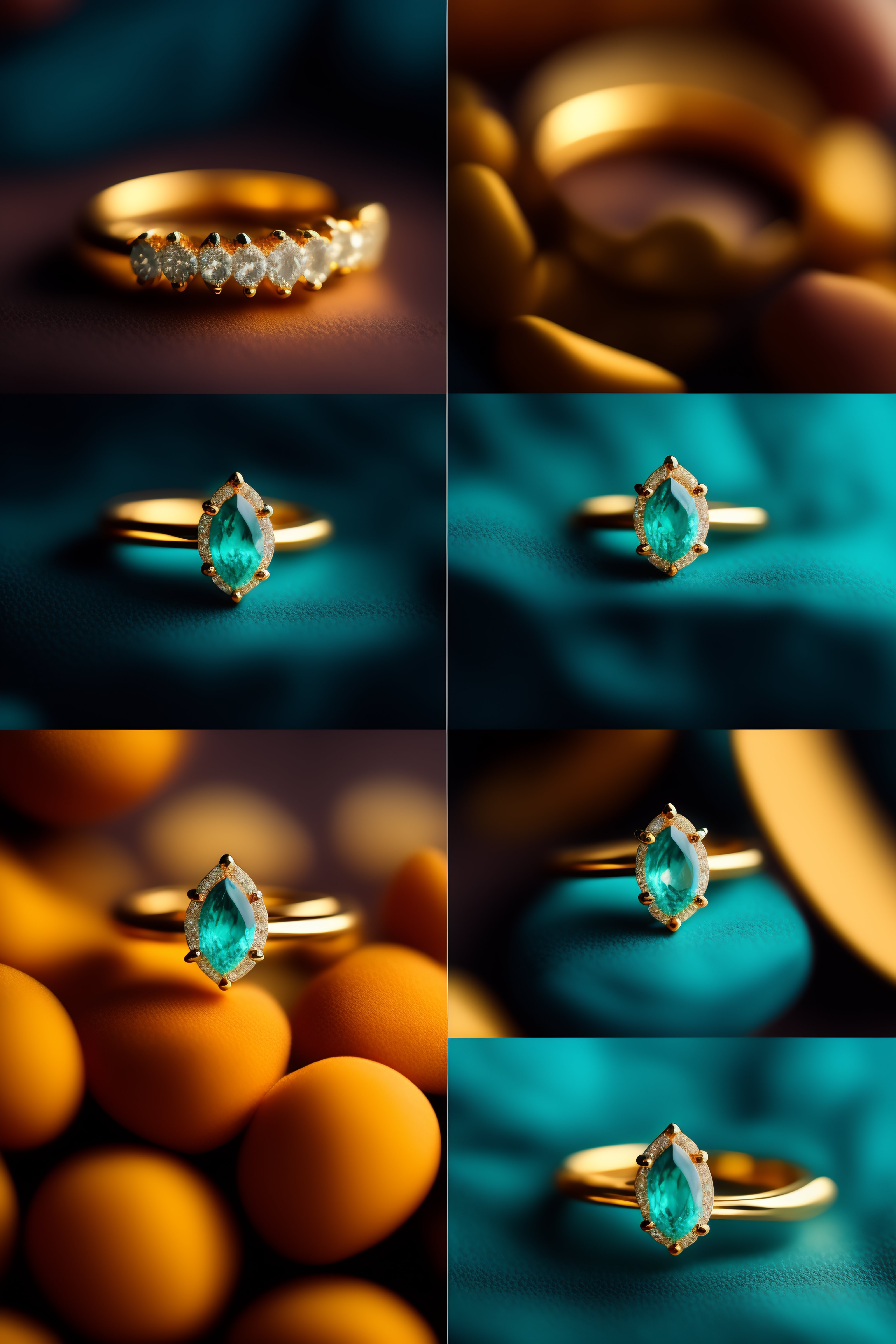 Lexica - Beautiful website of rings and earrings, ui ux ui/ux, teal and ...