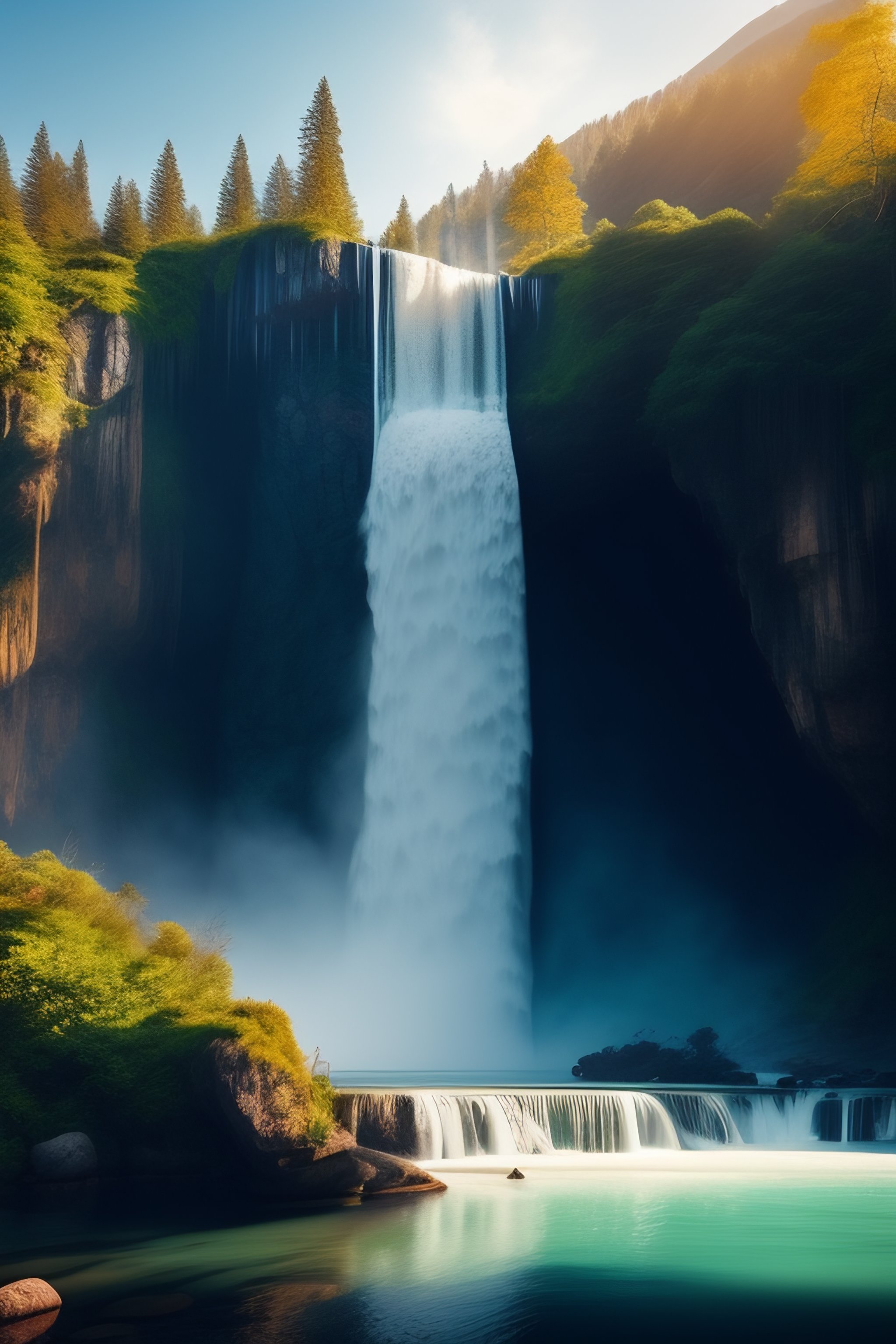 Beautiful Waterfalls Sceneries