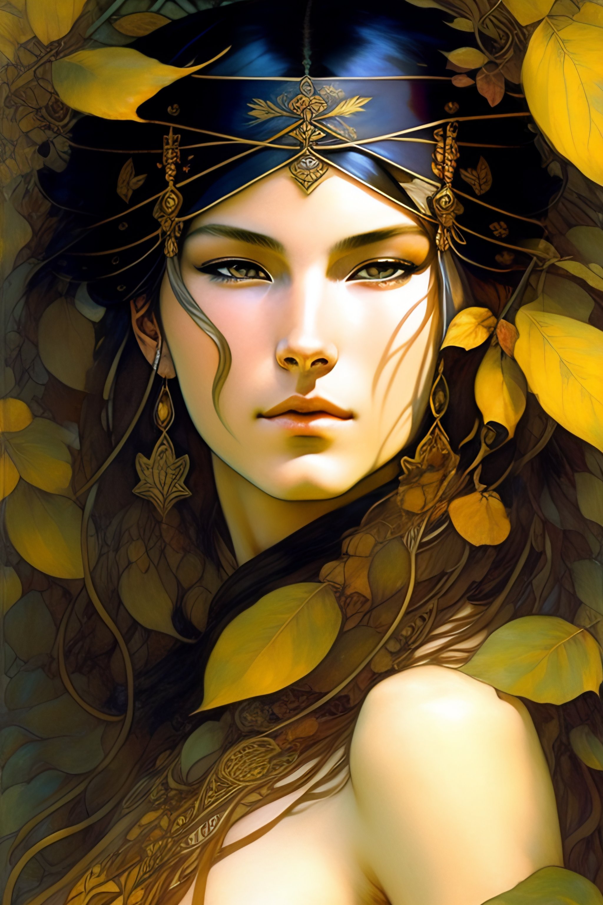 Lexica - Realistic detailed portrait of a very beautiful ninja girl, by ...