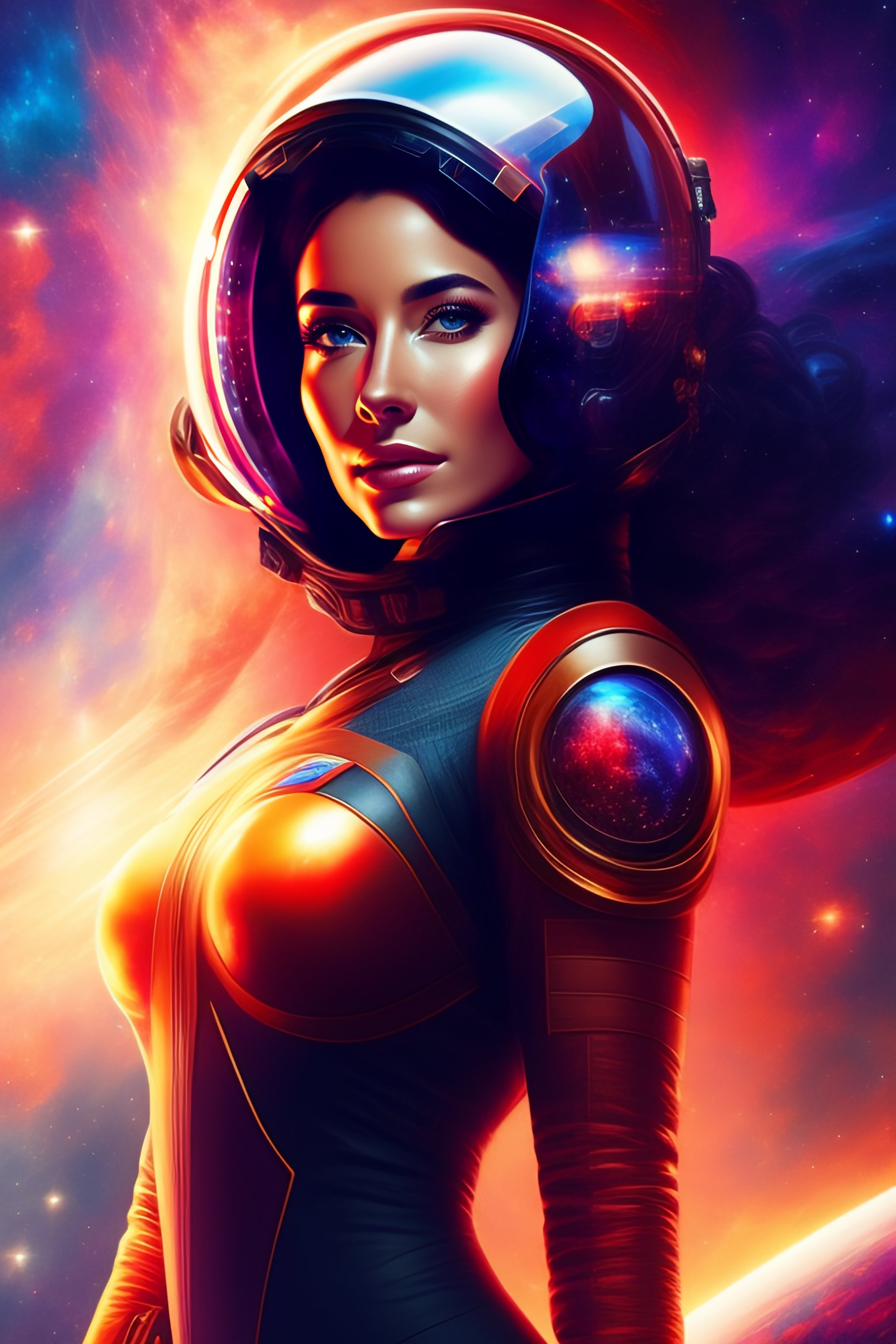 Lexica - Complete body is in the picture, of a beautiful woman ...